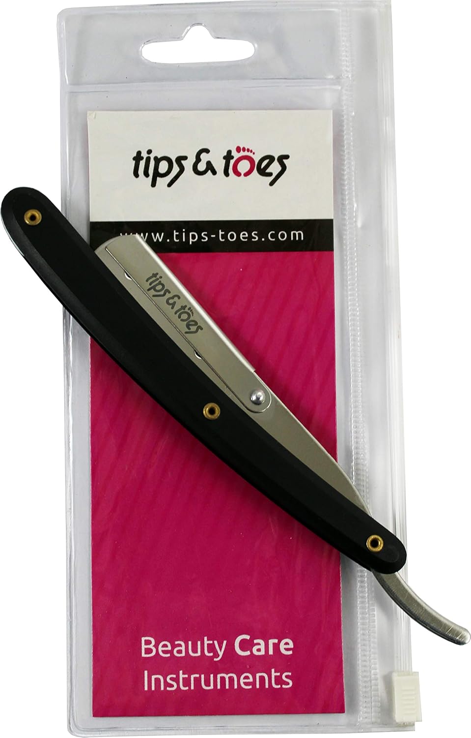 Tips & Toes Straight Edge Barber Razor for Classic Shaving-(Black ...