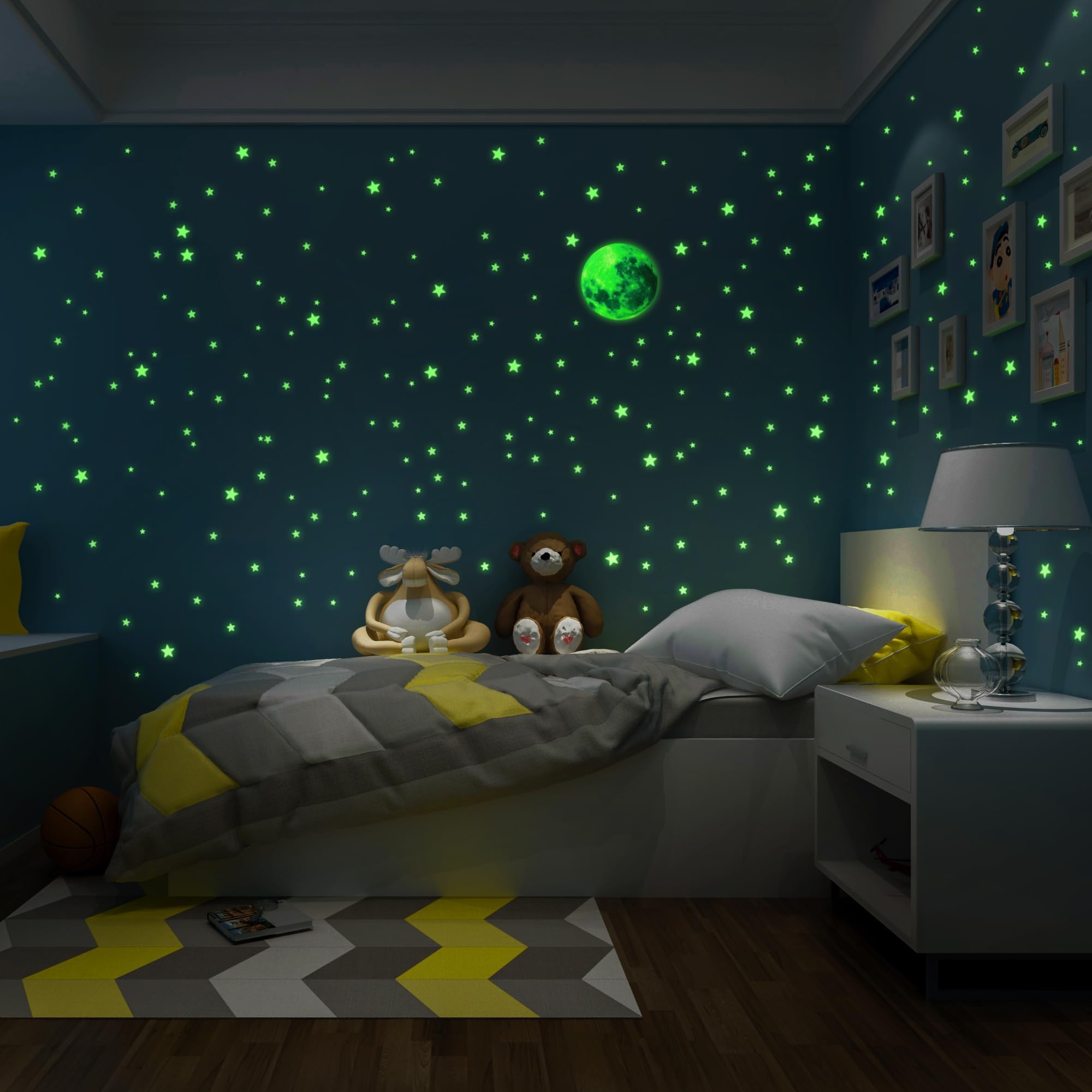 Amazon.com: Glow in The Dark Stars Stickers, 200 Luminous Stickers for ...