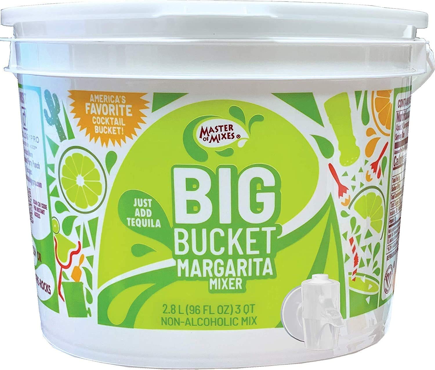 Amazon.com : Master of Mixes Margarita Mix, Ready to Use, 96 oz Low ...