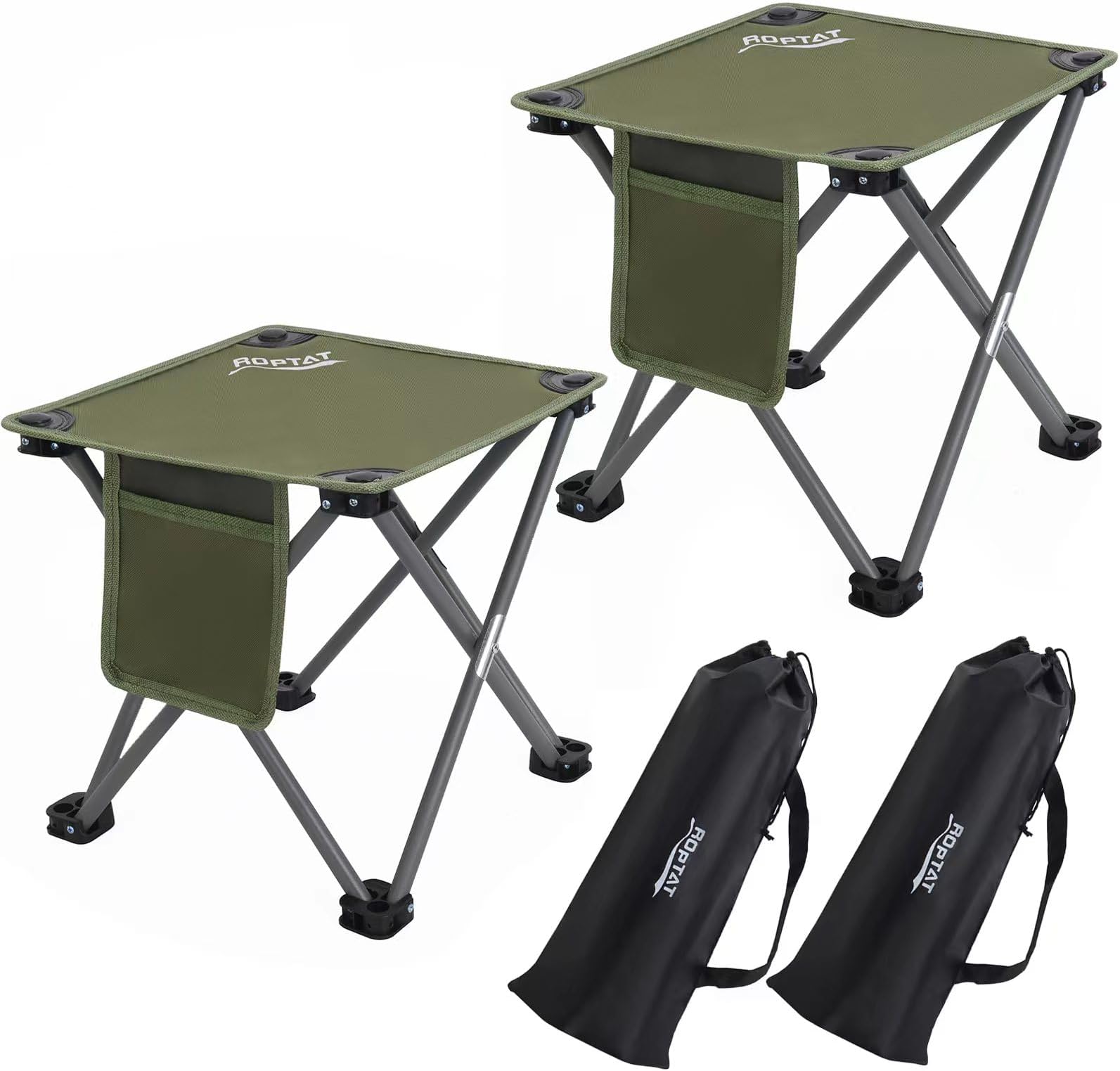 Amazon.com : Qesonoo Mini Portable Folding Stool, Camping Fishing Stool ...