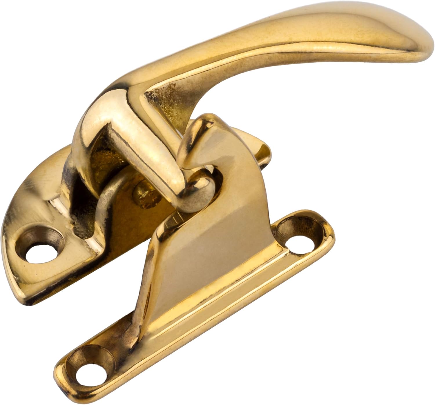 Brass Offset Right Cabinet Door Lever Latch and Catch | Antique Cabinet ...