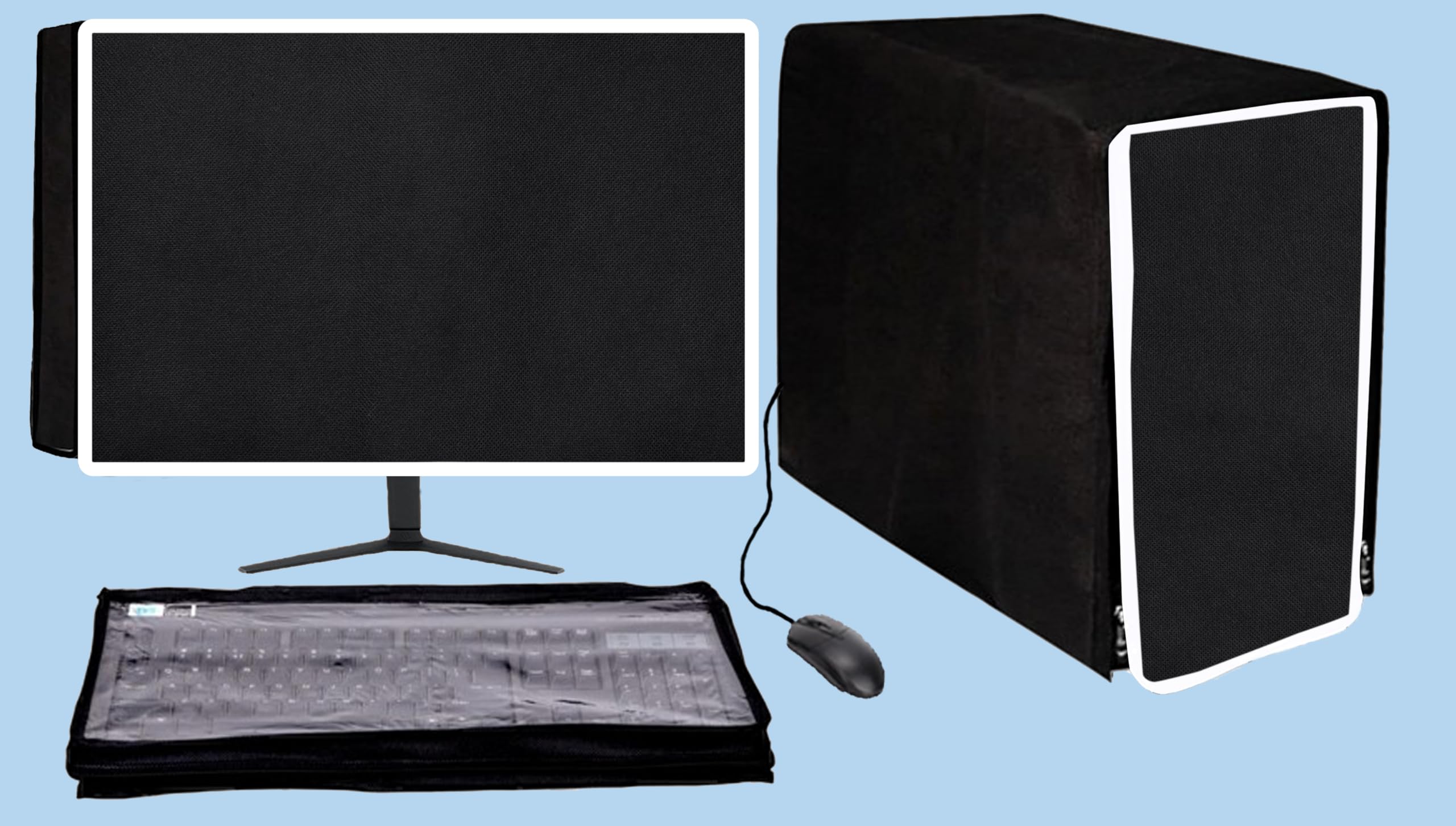 GUTSAV SALES Computer Desktop 3 in 1 DustProof Cover Combo 24 Inch ...