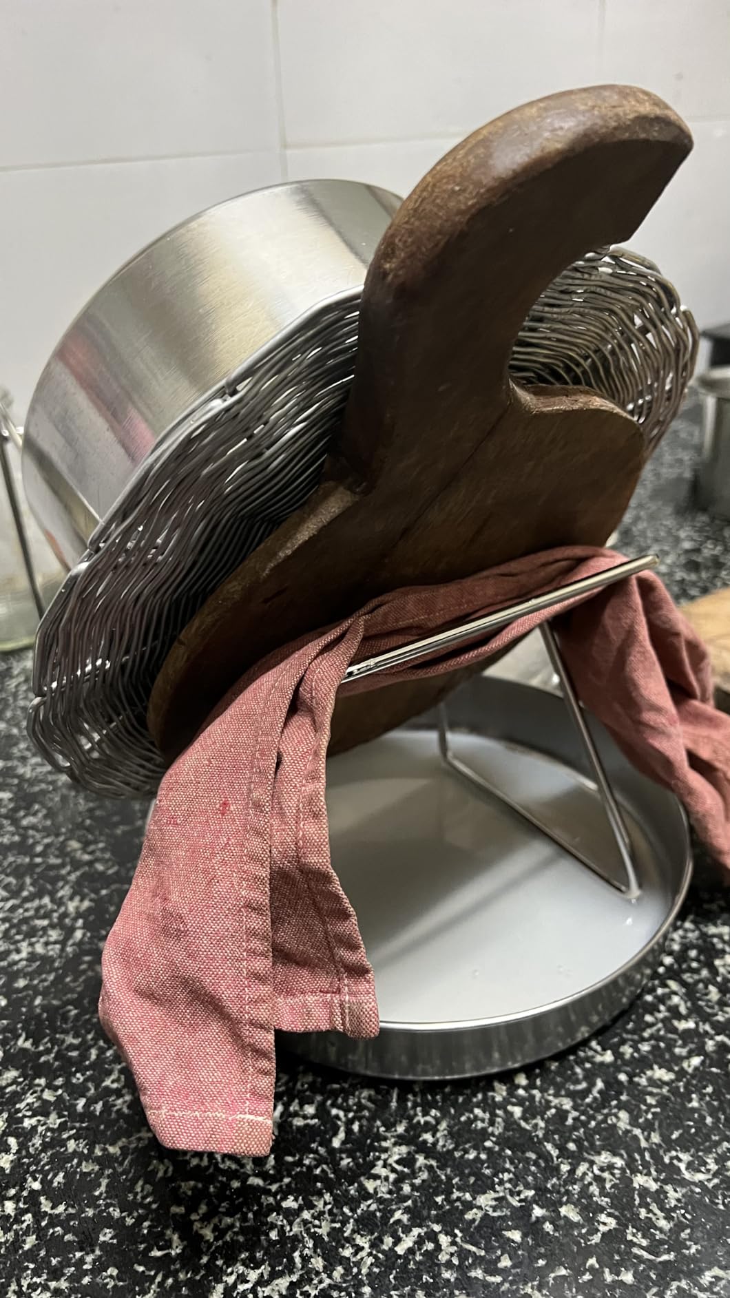 Yumun Rice Pot Drainer Stand Kitchen Shelves| Stainless Steel Stand for ...