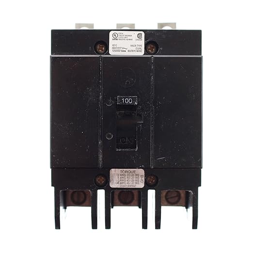 Eaton GHB3100 Circuit Breaker,100A,Bolt On,277/480V,3P: Amazon.com ...