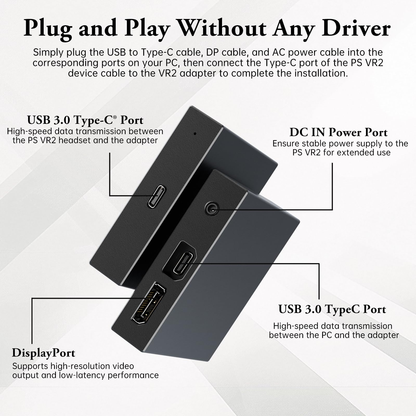 SteamVR Adapter For PSVR2 PS VR2 PC Adapter - Connect Your PlayStation ...