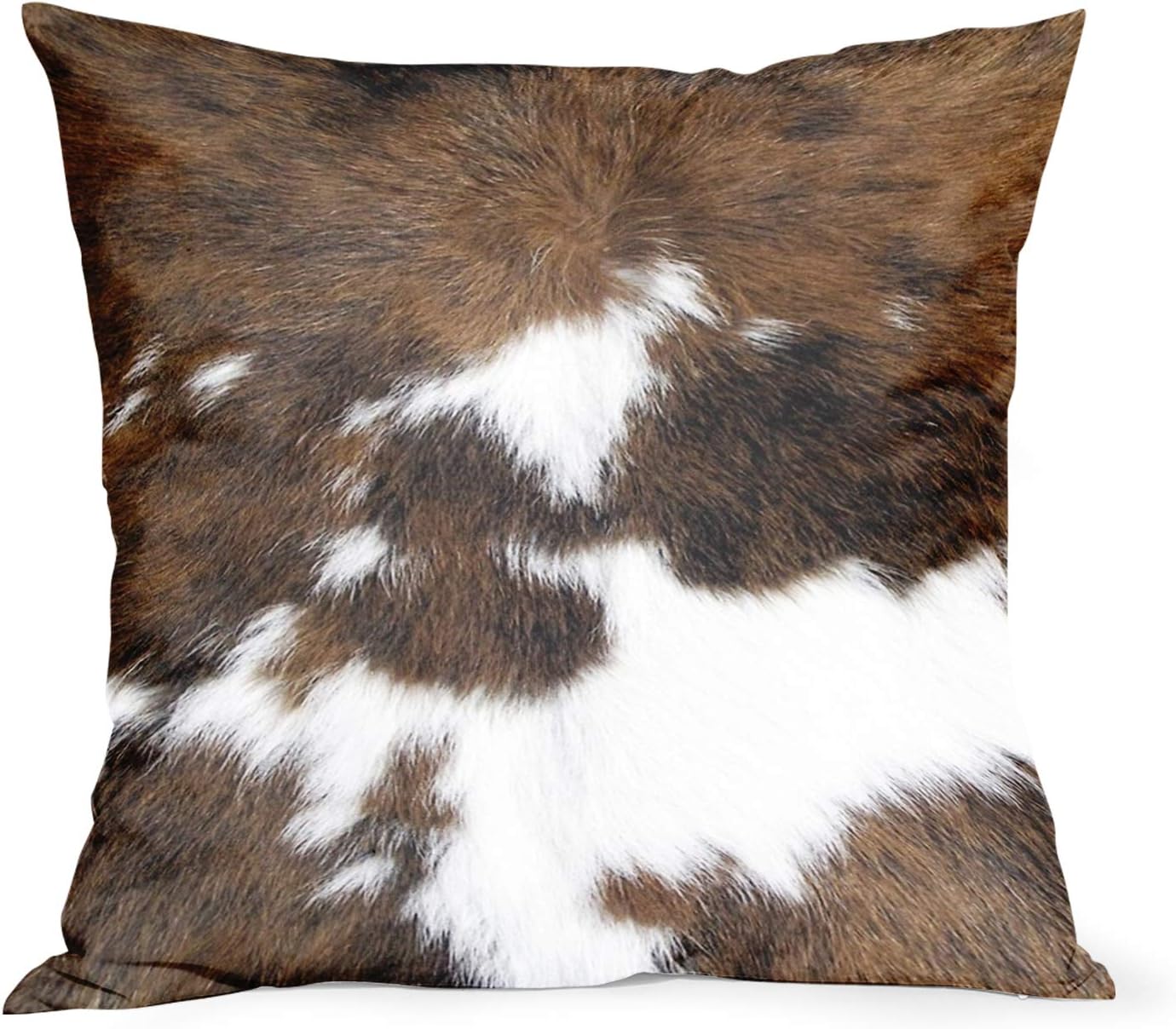 Farm Cowhide Printed Pattern Cushion Covers 18x18 Inch Soft Cow Skin ...