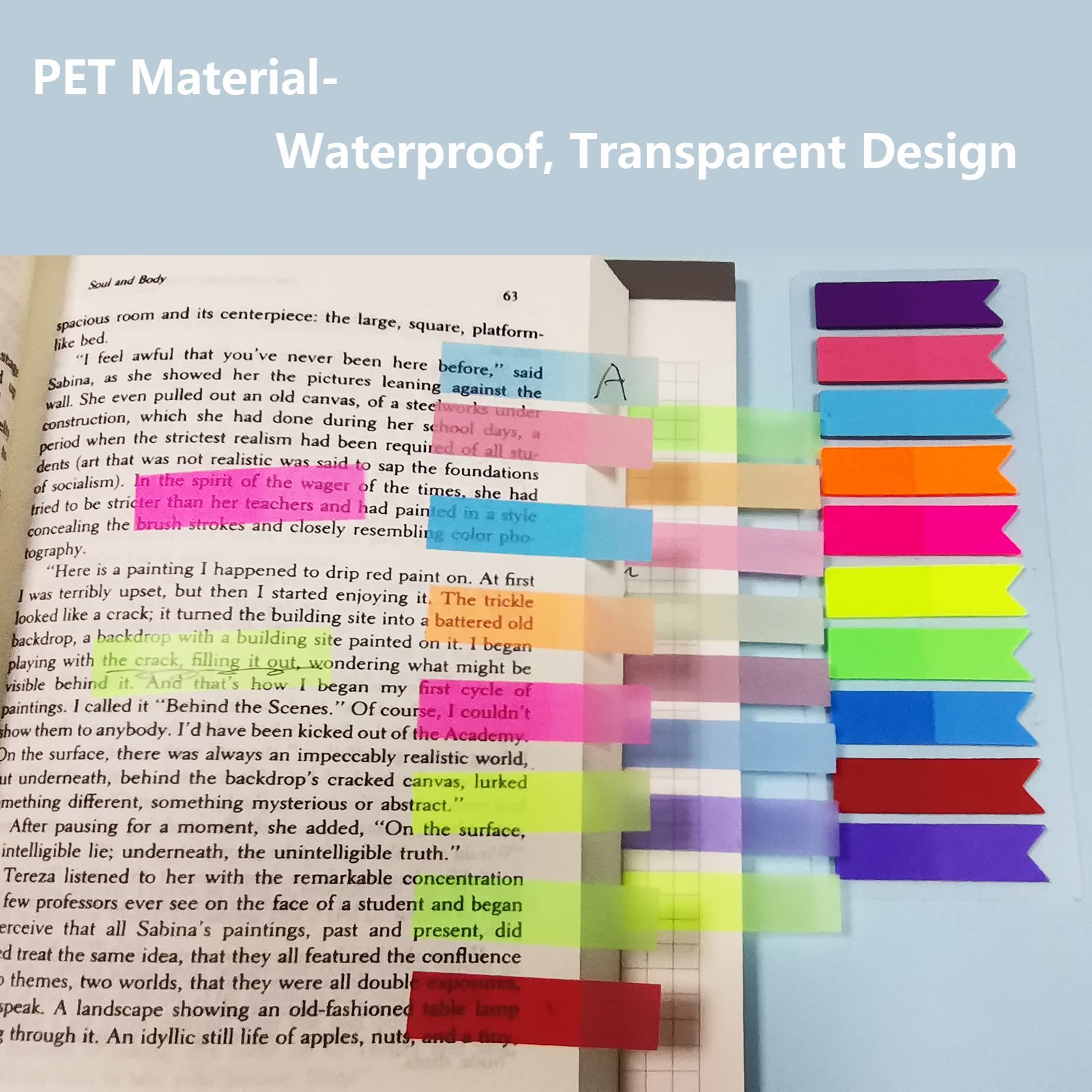 Snapklik.com : 800Pcs Page Markers Sticky Index Tabs, Arrow Flags Tabs ...