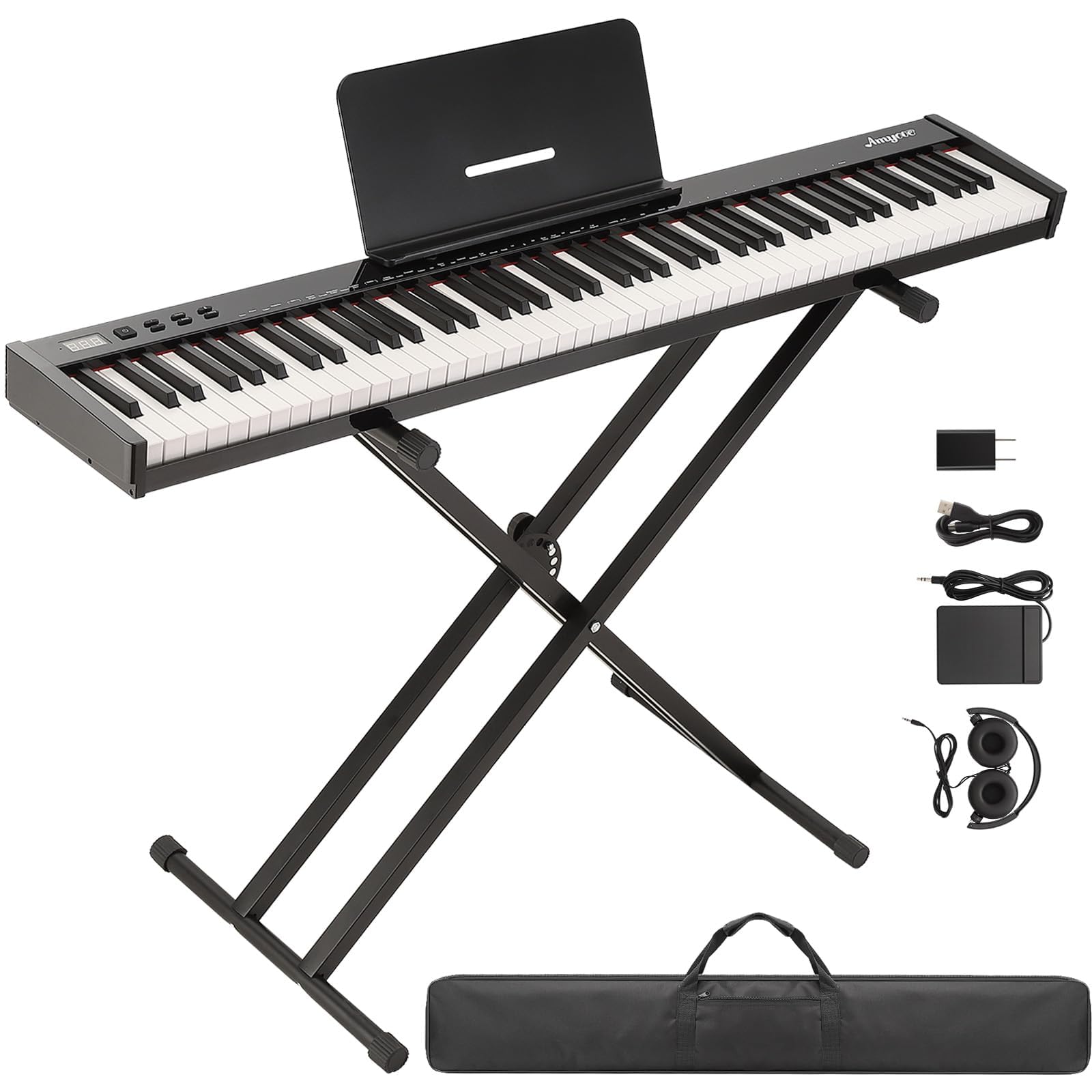 Amazon.com: Keyboard Piano, Portable Digital Piano 88 Key, Electric ...