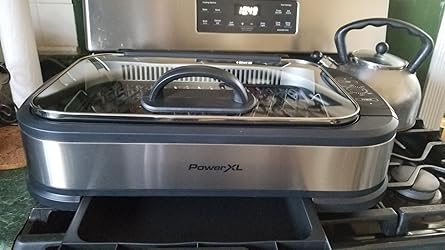 Amazon.com: PowerXL Smokeless Grill with Tempered Glass Lid and Turbo ...
