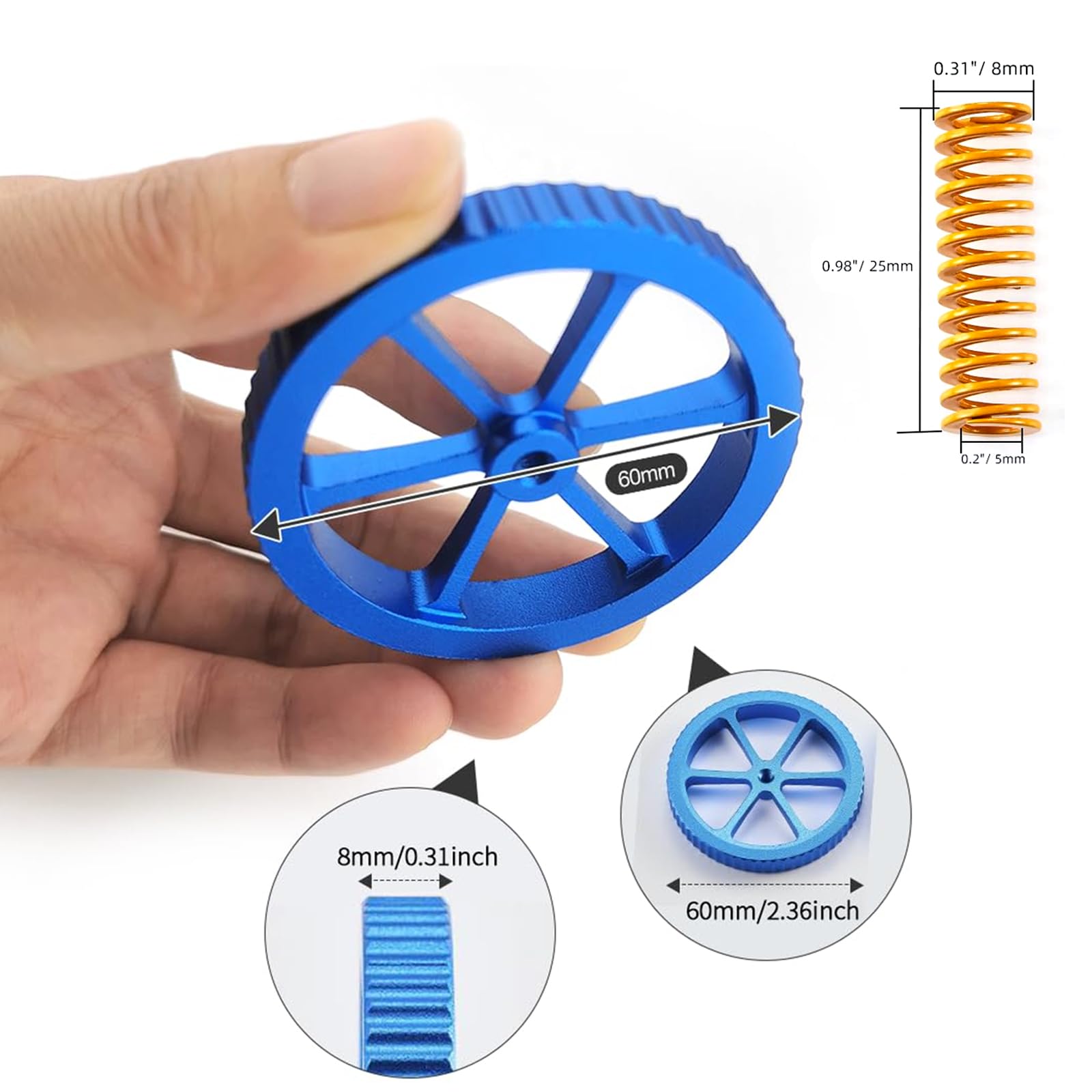 Ender 3 V3 4-Pack Upgraded Flat Bed Springs For Creality Ender-3, Ender ...