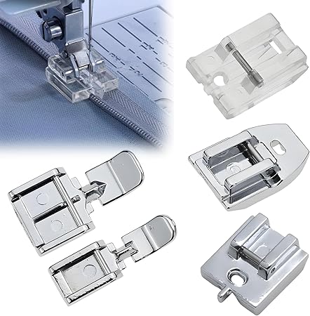5Pcs Zipper Foot for Sewing Machine - Includes Walking Foot & Invisible ...