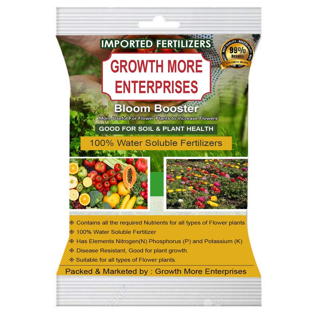Growth More Enterprises Bloom Booster-100Grams Fertilizer for All Types ...