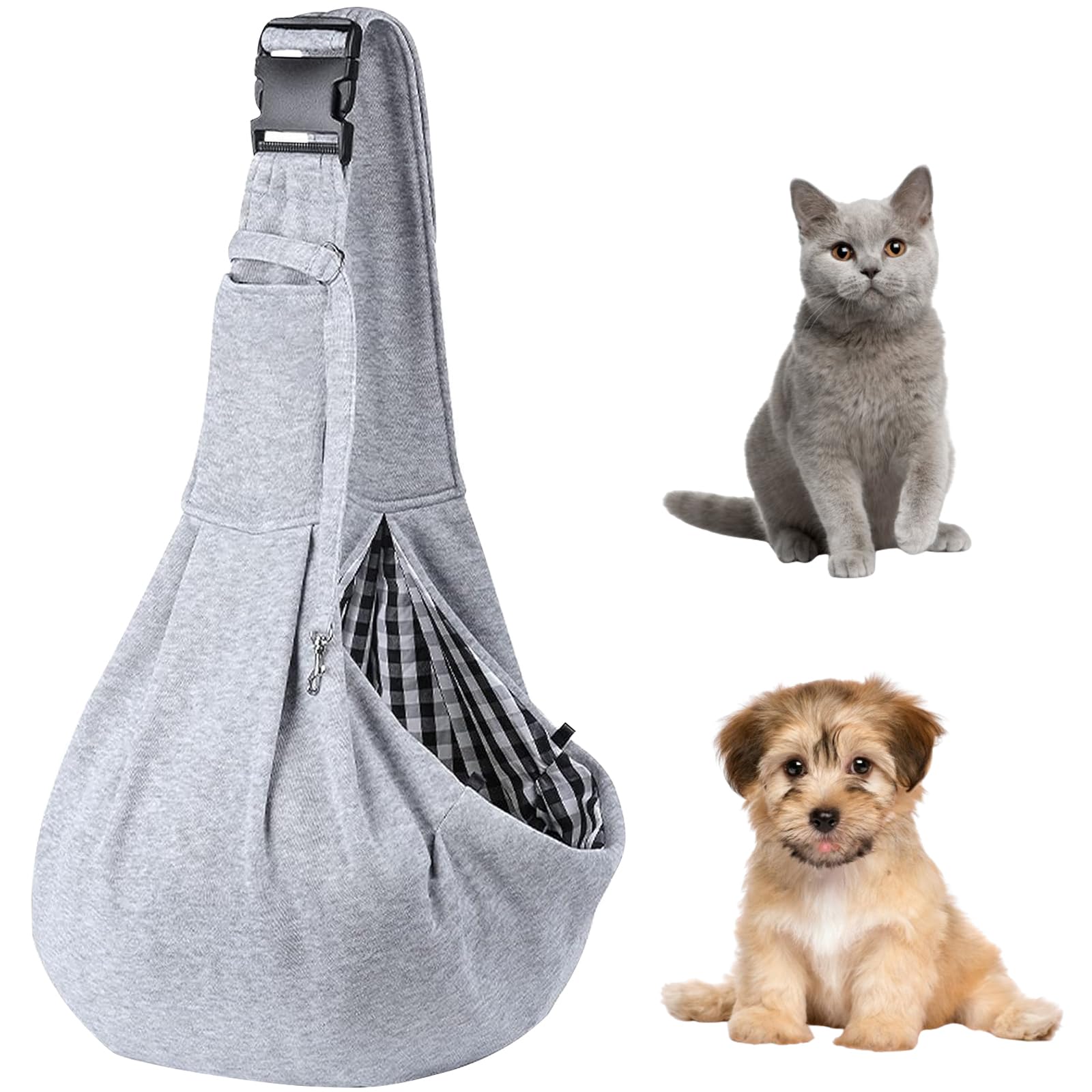 Dog Sling Carrier,MQUPIN Dog Sling Carrier for Small Dogs，Hands Free ...