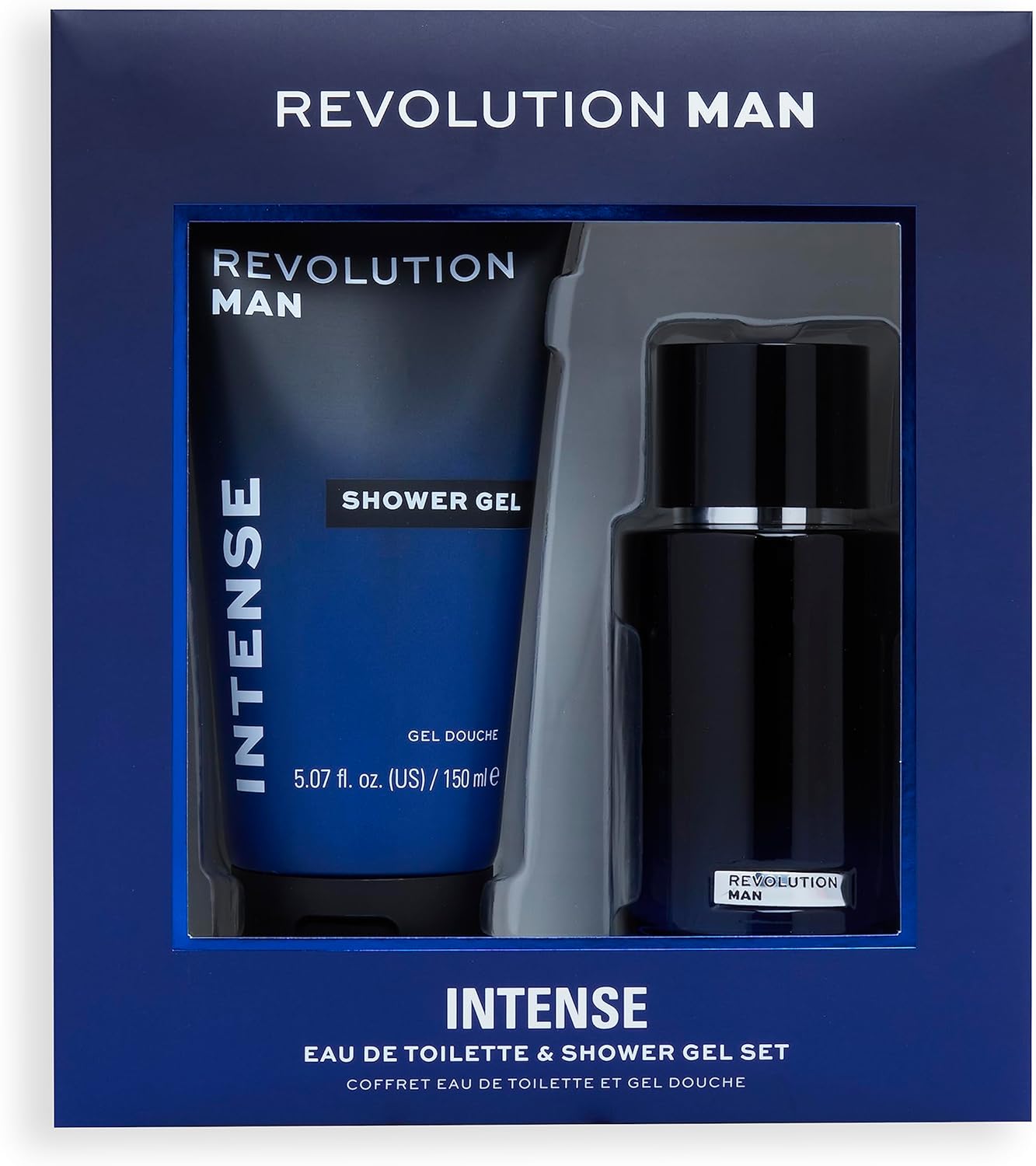 Revolution Man Intense Eau De Toilette & Shower Gel Set,100ml Intense ...