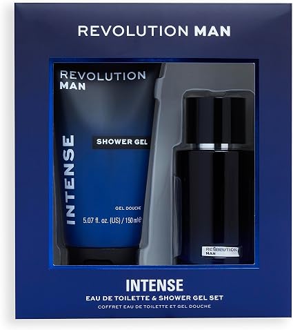 Revolution Man Intense Eau De Toilette & Shower Gel Set,100ml Intense ...