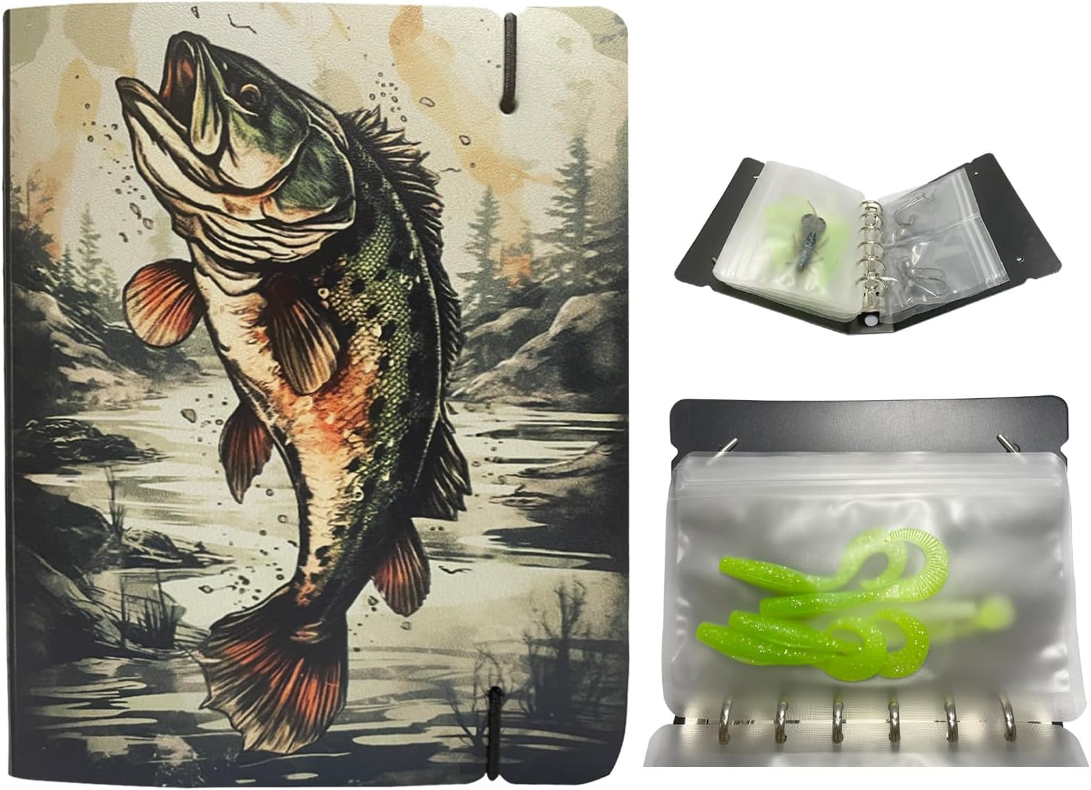 Amazon.com: Aventik Fishing Tackle Binder Soft Cover Fishing Bait ...