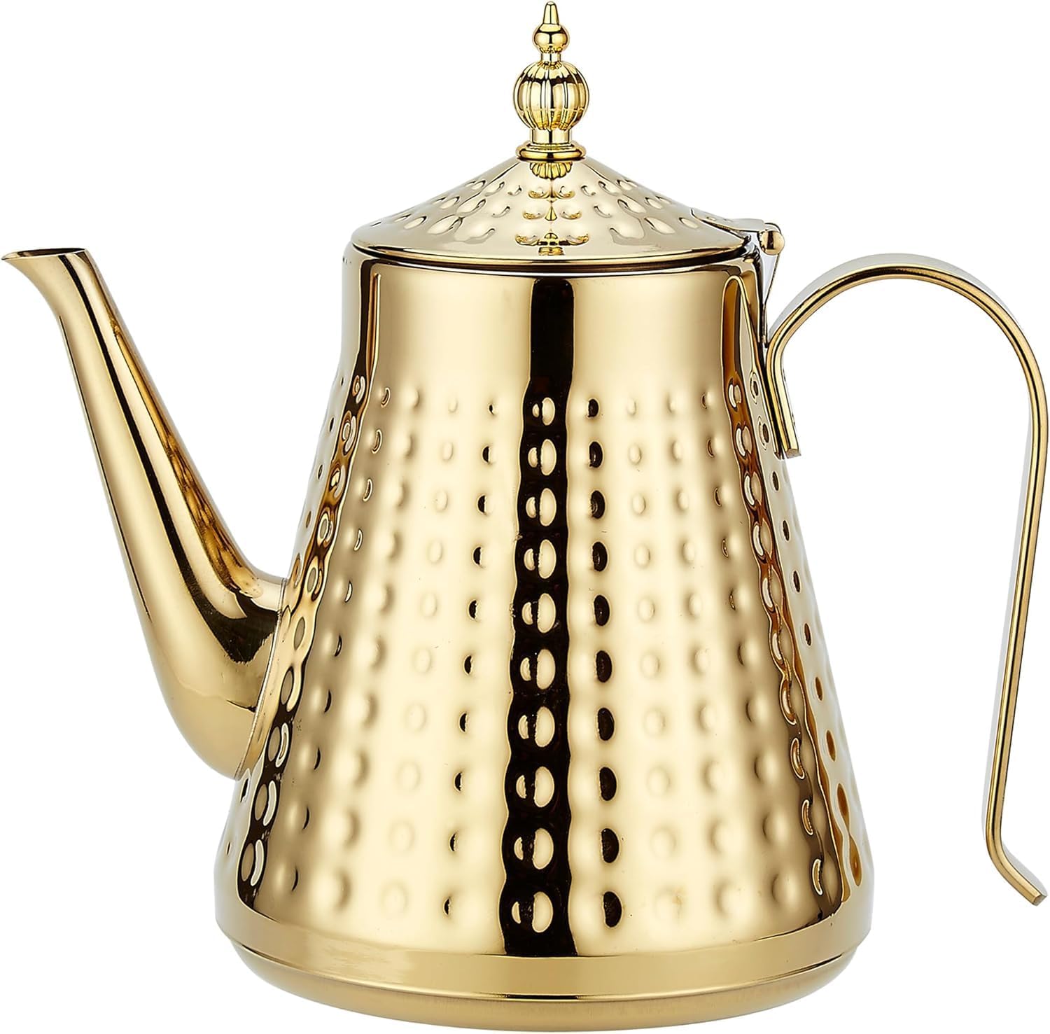 Amazon.com | Jomop Ceramic Tea pot with Gold Trim Elegant Profile ...