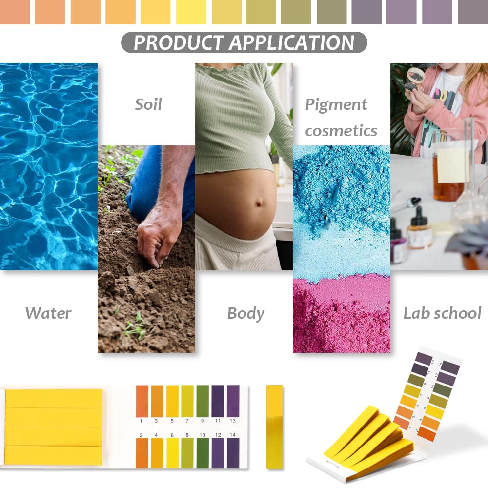 Snapklik.com : pH Test Strips, Universal Indicator Litmus Paper, Acid ...