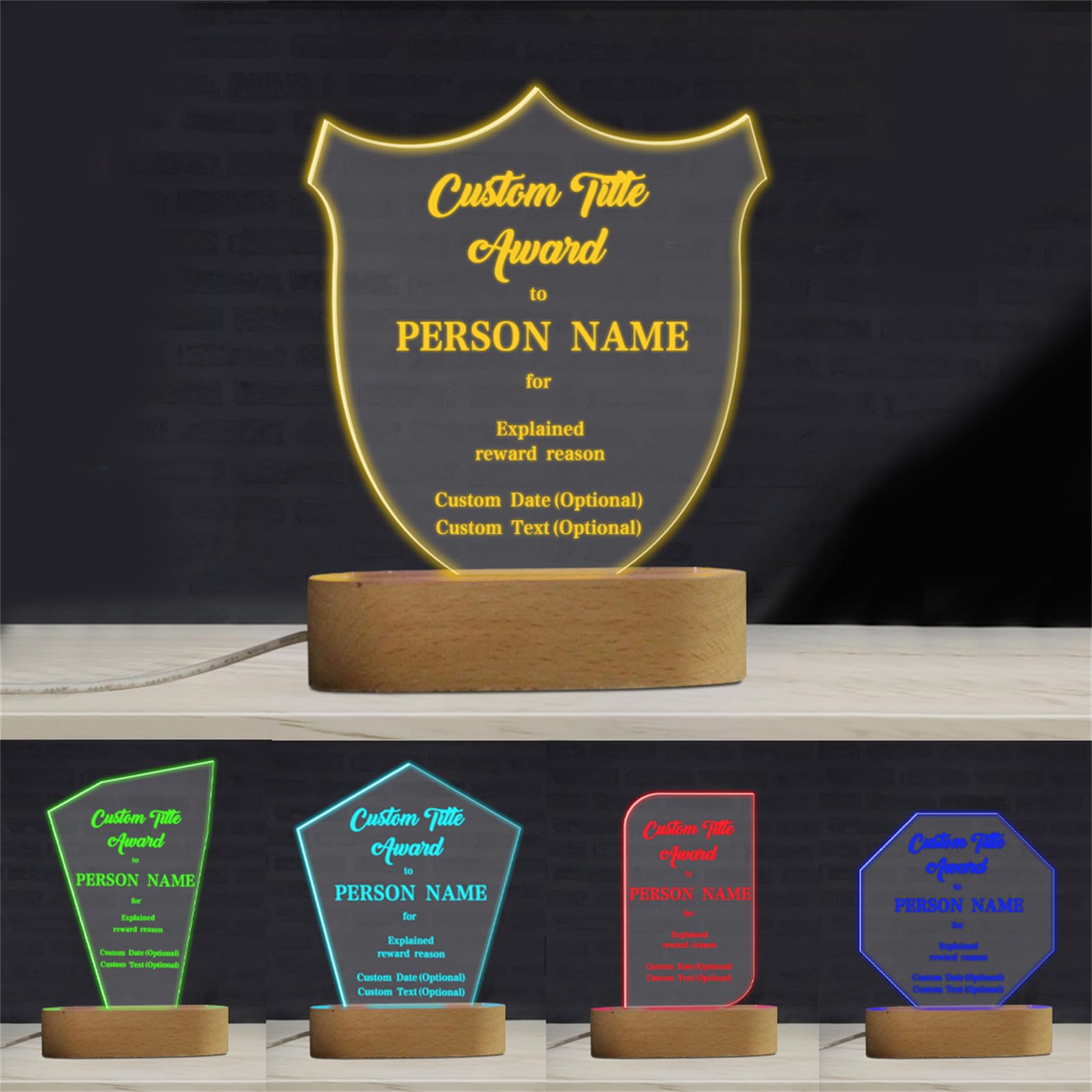 Acrylic Trophies Lights Light Up Any Room With These... Eagle