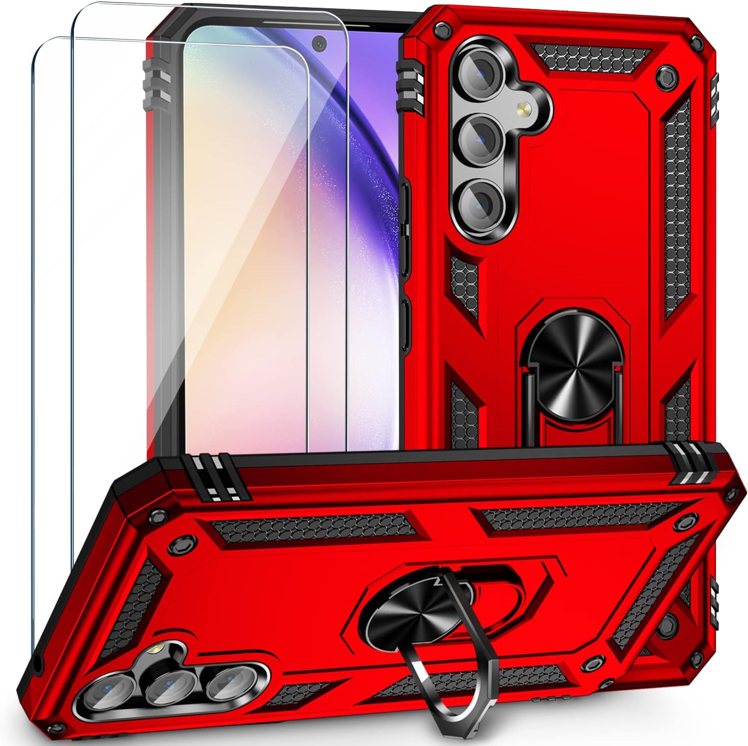 Capa para Samsung Galaxy A54 5G Capinha com protetor de tela de vidro temperado [2 Pack], Case ...