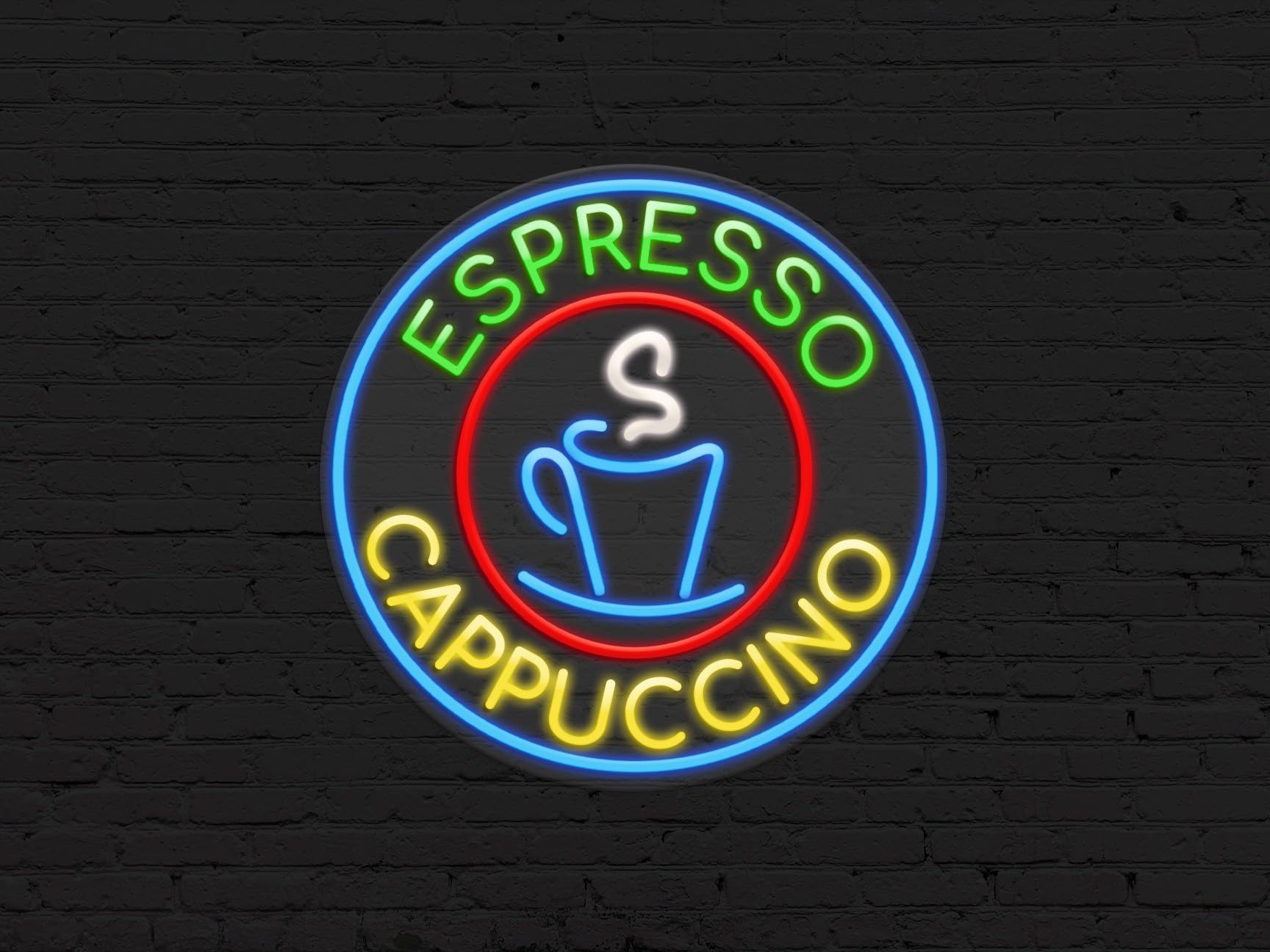 Amazon.com : Espresso Cappuccino Neon Sign for Retail Displays | Value ...