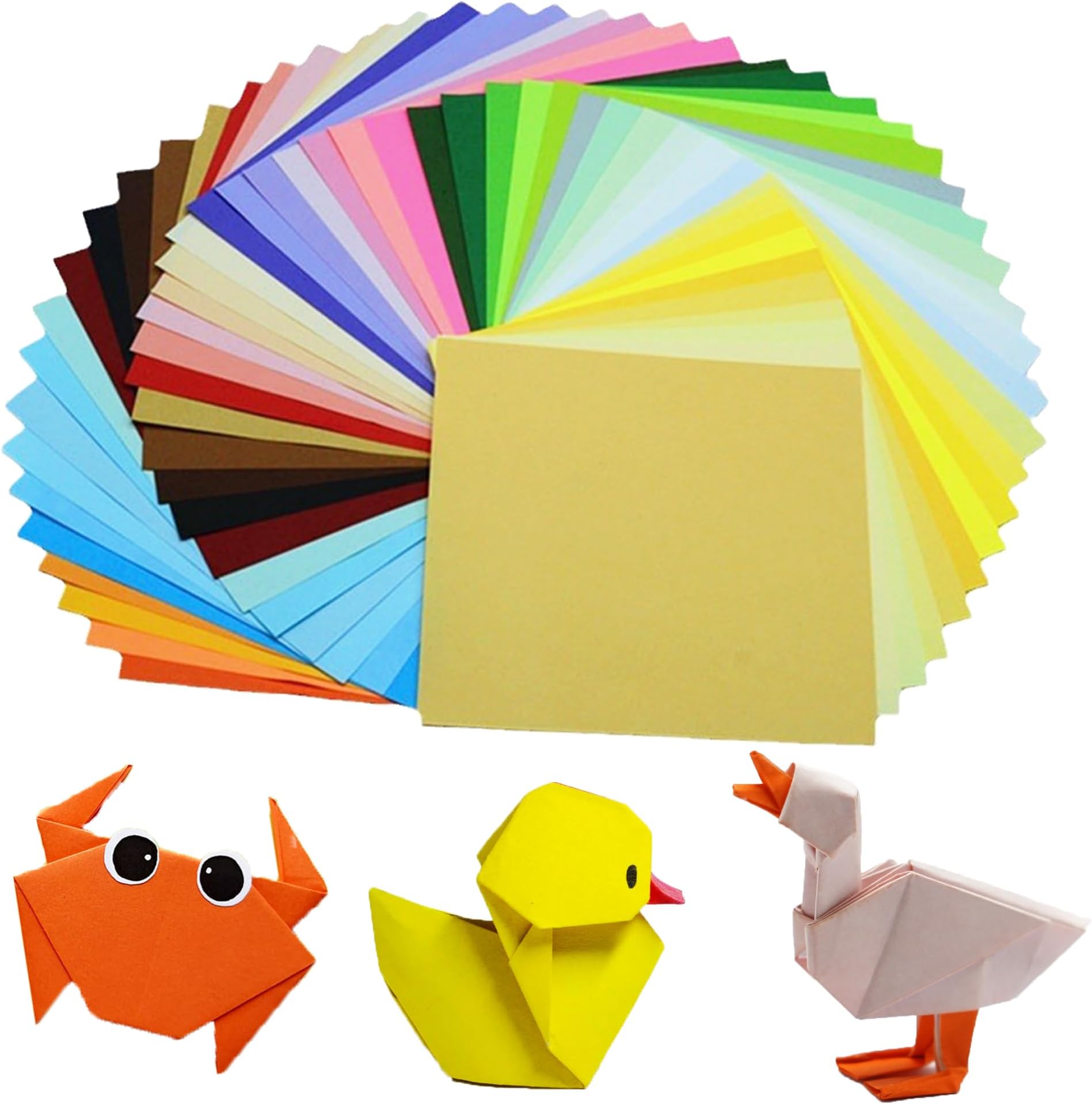 MIDUOLE Origami Paper, Pack of 200 Sheets - 20 Vivid Colors - Double ...