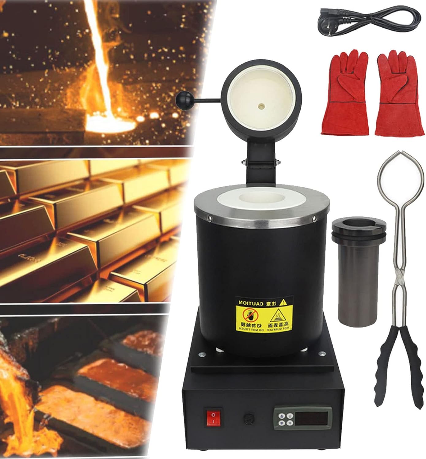 Amazon.com: ANUU Gold Melting Furnace Casting Machines 1800W Digital ...
