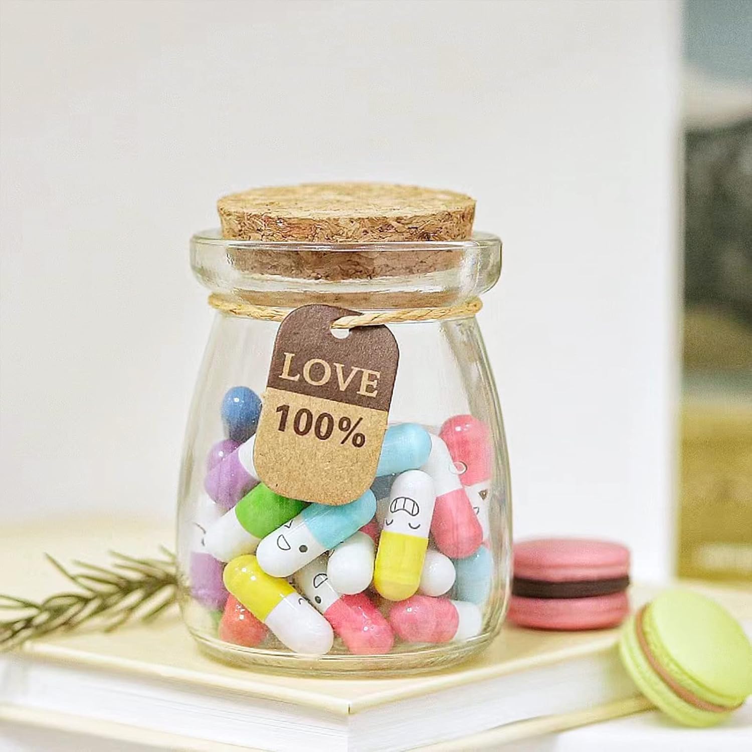 Zploom Cute Stuff – 100 cápsulas de amor en una botella de vidrio ...