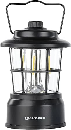 Amazon.com: LUXPRO Retro LED Lantern - Battery-Powered Emergency ...