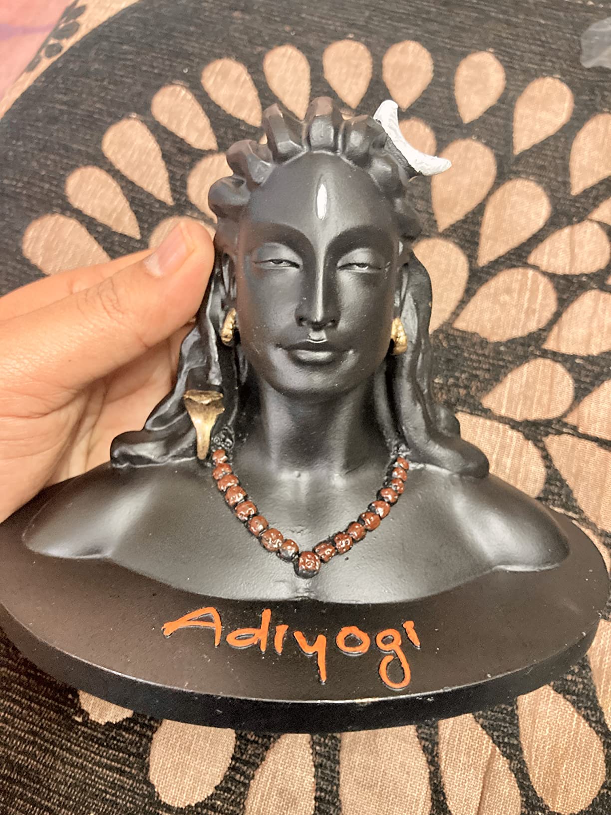 Buy Adiyogi Shiva Statue (ADIYOGI JI in Black) for Car Dash Board ...
