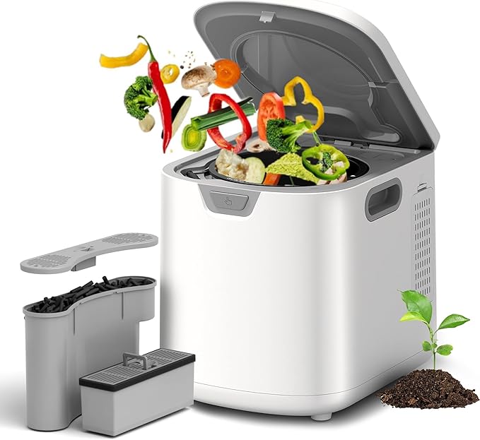 Amazon.com: Kismile Electric Composter for Kitchen, 3.5L (Max 4L ...