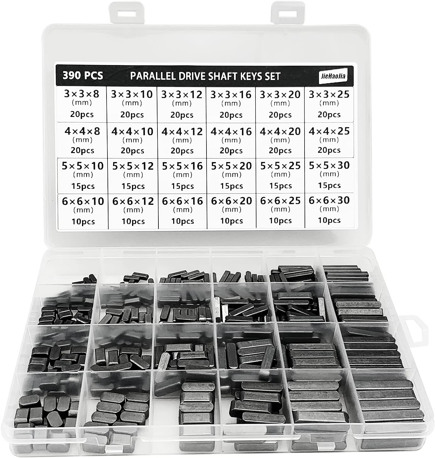 AYNEFY 140pcs Motor Shaft Keys Set, Stainless Steel Machine Key ...