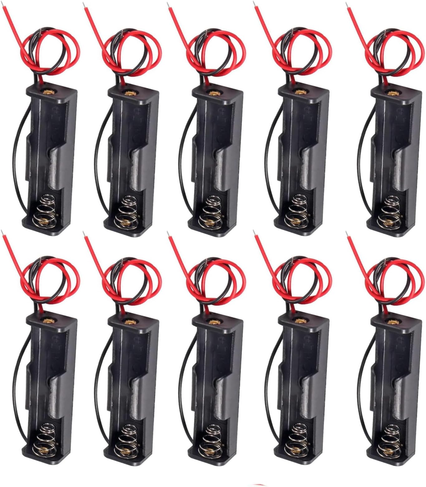 Amazon.com: hrsyyl 10pcs Single AA Battery Holder 1x 1.5V AA Battery ...