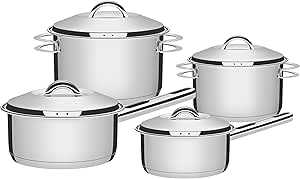 Amazon.com: Tramontina Solar Stainless Steel Triple Bottom Cookware Set ...