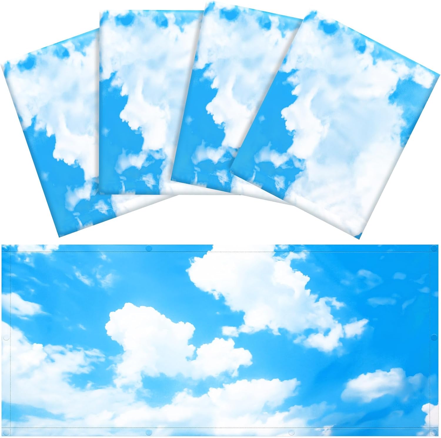 ALDMIO 4 Pcs Light Covers, Fluorescent Light Covers for Ceiling Lights ...