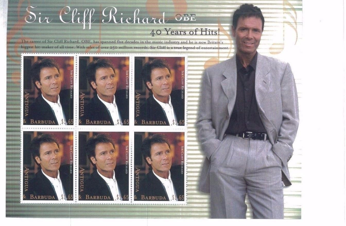 Amazon.com: Antigua Sir Cliff Richard Stamp 1981 Sheetlet of 6 Scott #2304 : Toys & Games