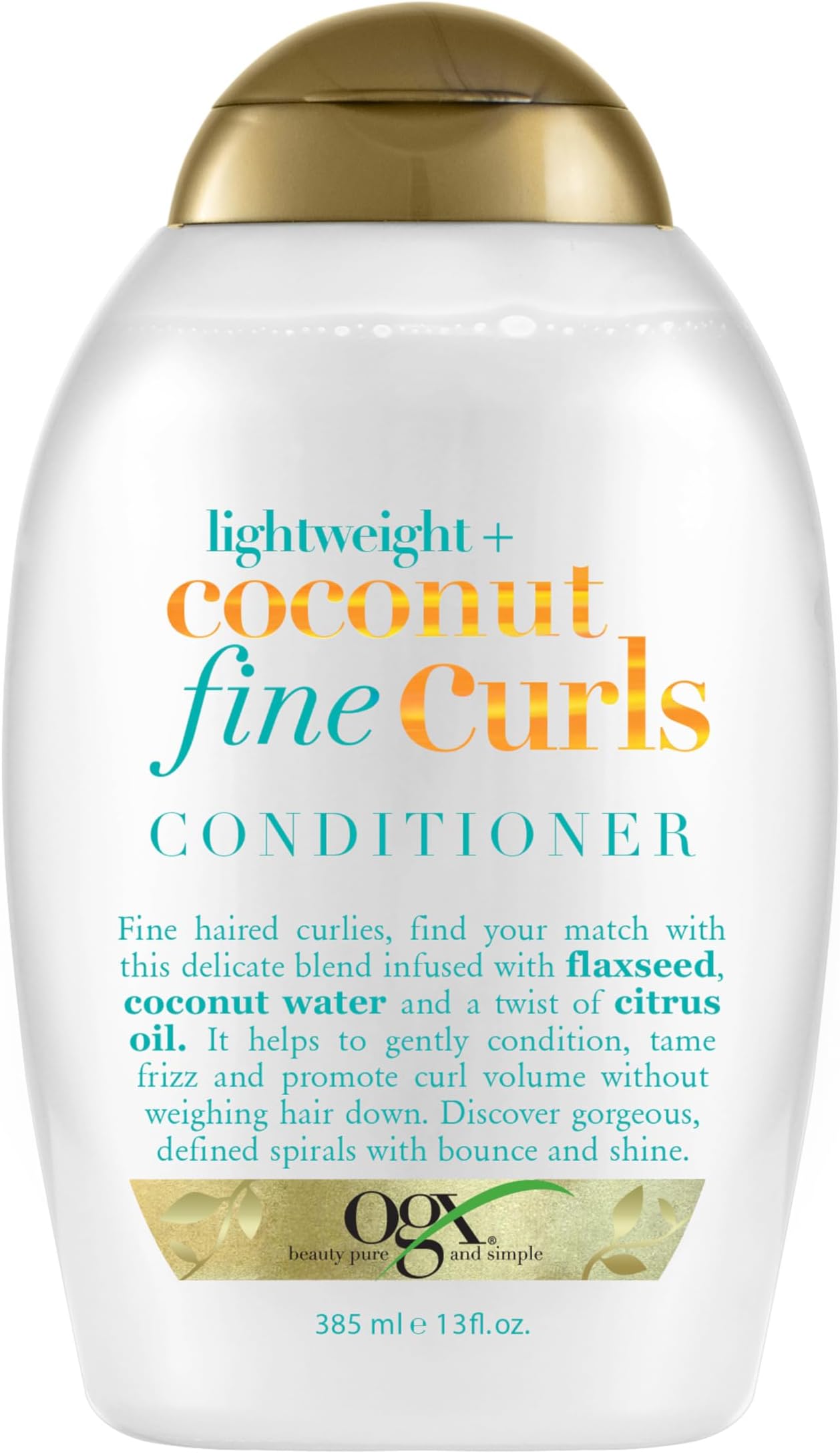 Amazon.com : OGX Quenching + Coconut Curls, Moisturizing Conditioner ...