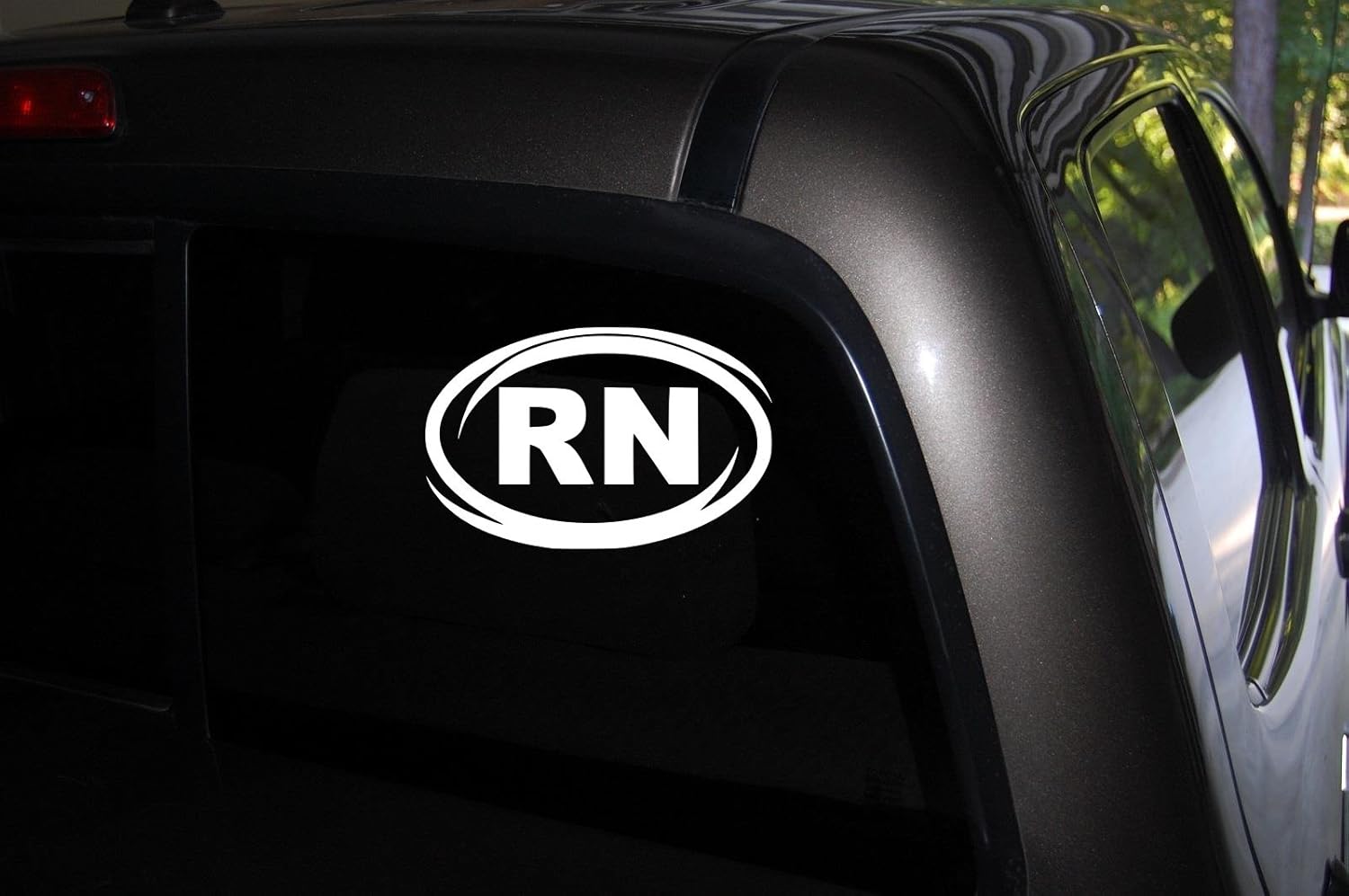 Amazon.com: Rn Oval Vinyl Decal Registered Nurse Car Truck Automotive ...