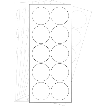 IMPRINT 40 MM Large Size Round White Sticker Labels, Total 200 Round ...