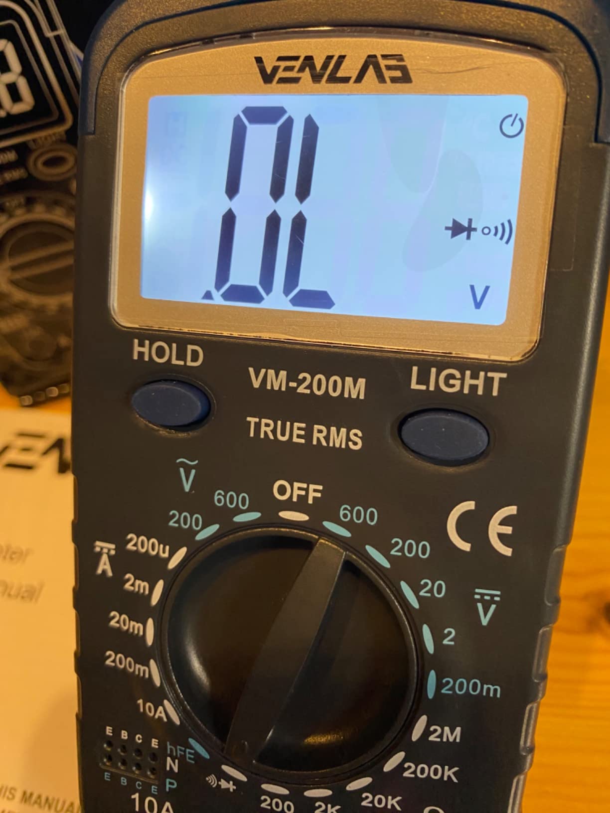 Amazon | VENLAB テスター 2000カウントデジタルマルチメーター 電圧 抵抗 ダイオード 導通 DC電流測定 LCDバックライト 真の実効値 日本語取扱説明書付き | テスター ...