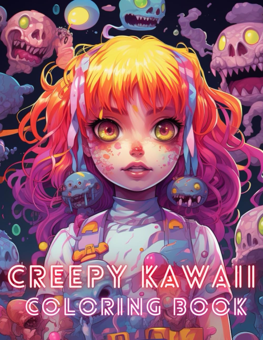 Buy Creepy Kawaii Coloring Book For Adults , Teens & Kids: Cute ...