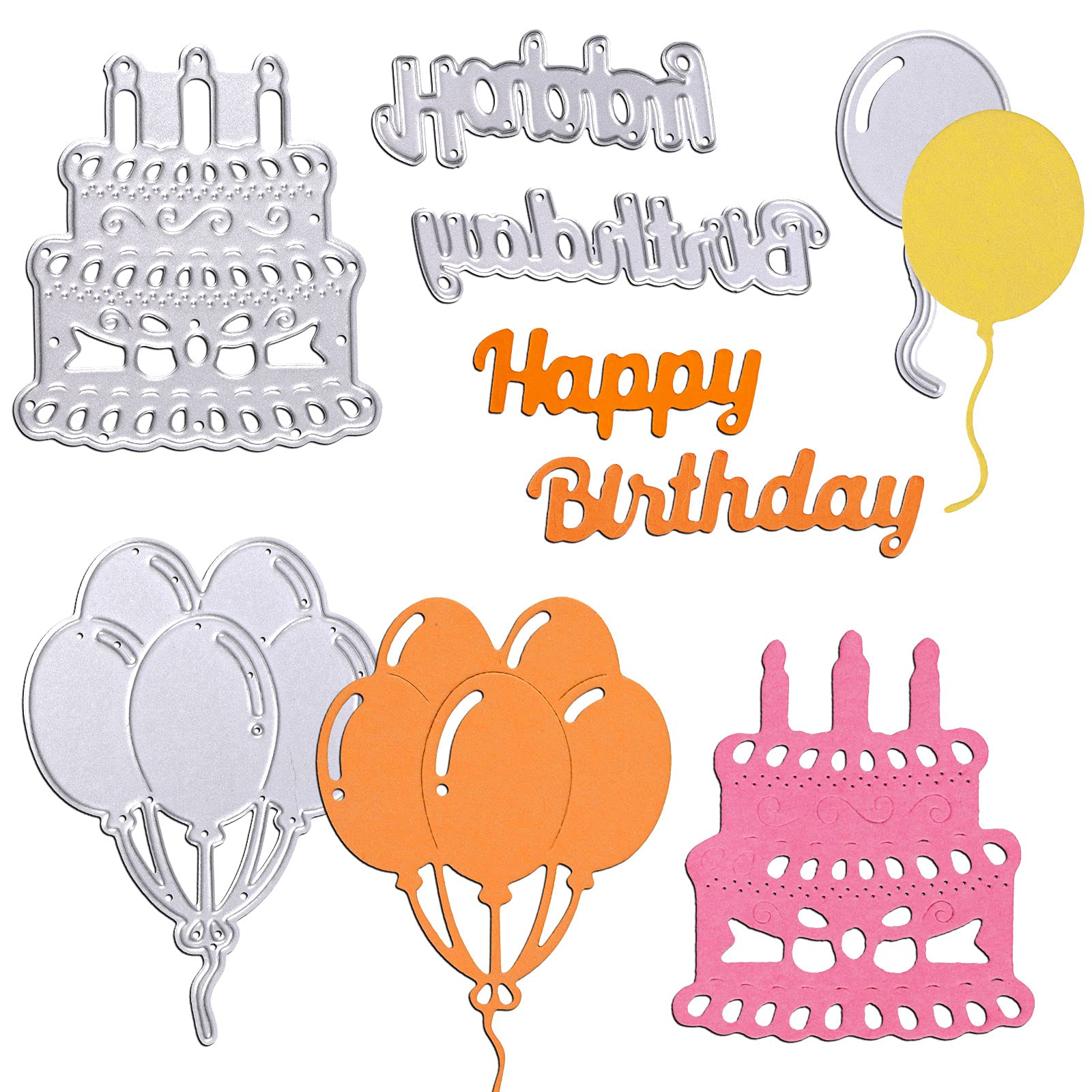 Buy OOTSR Happy Birthday Cutting Dies Set, Paper Cut Dies, Metal ...