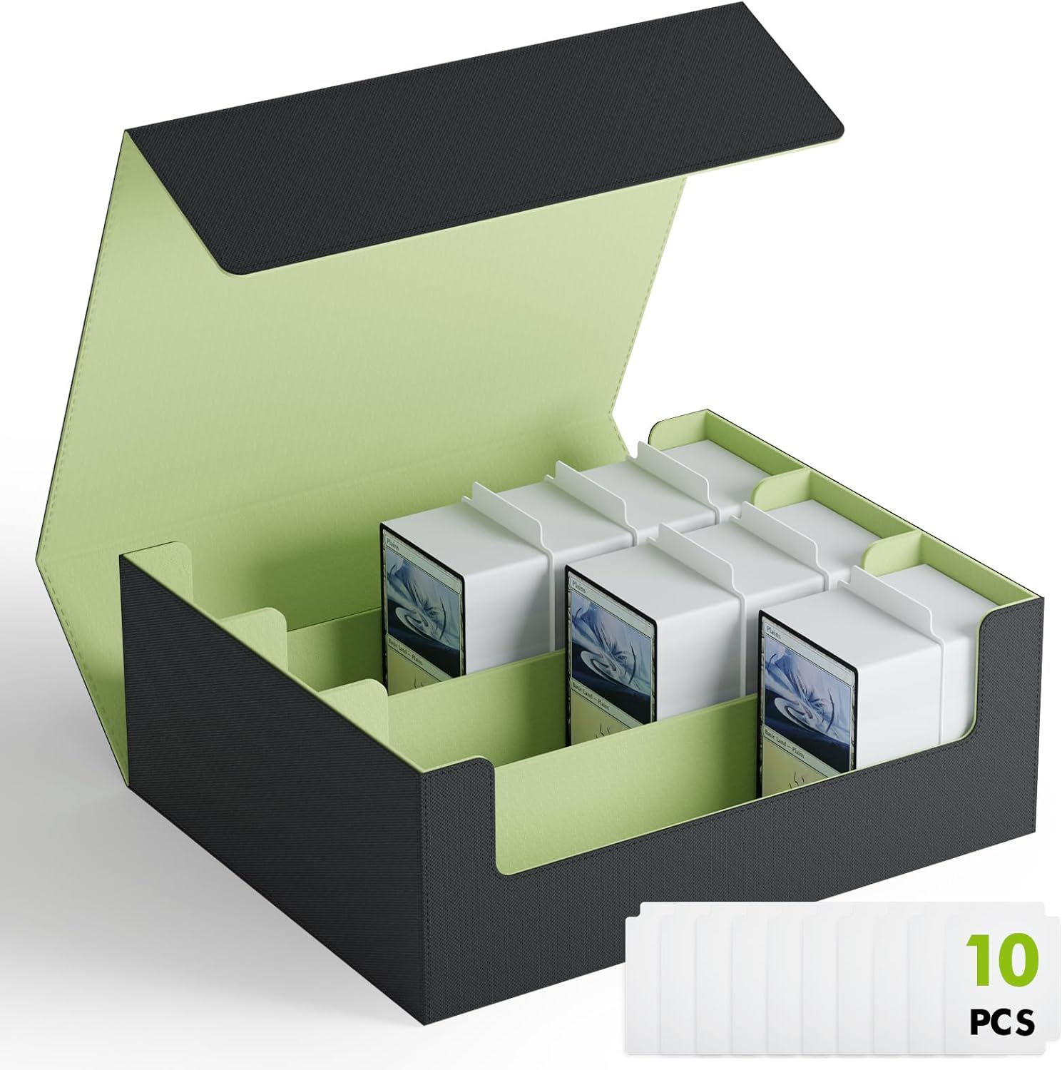 ZLCA Card Storage Box for MTG PTCG, Commander Deck Box Holds 1800 ...