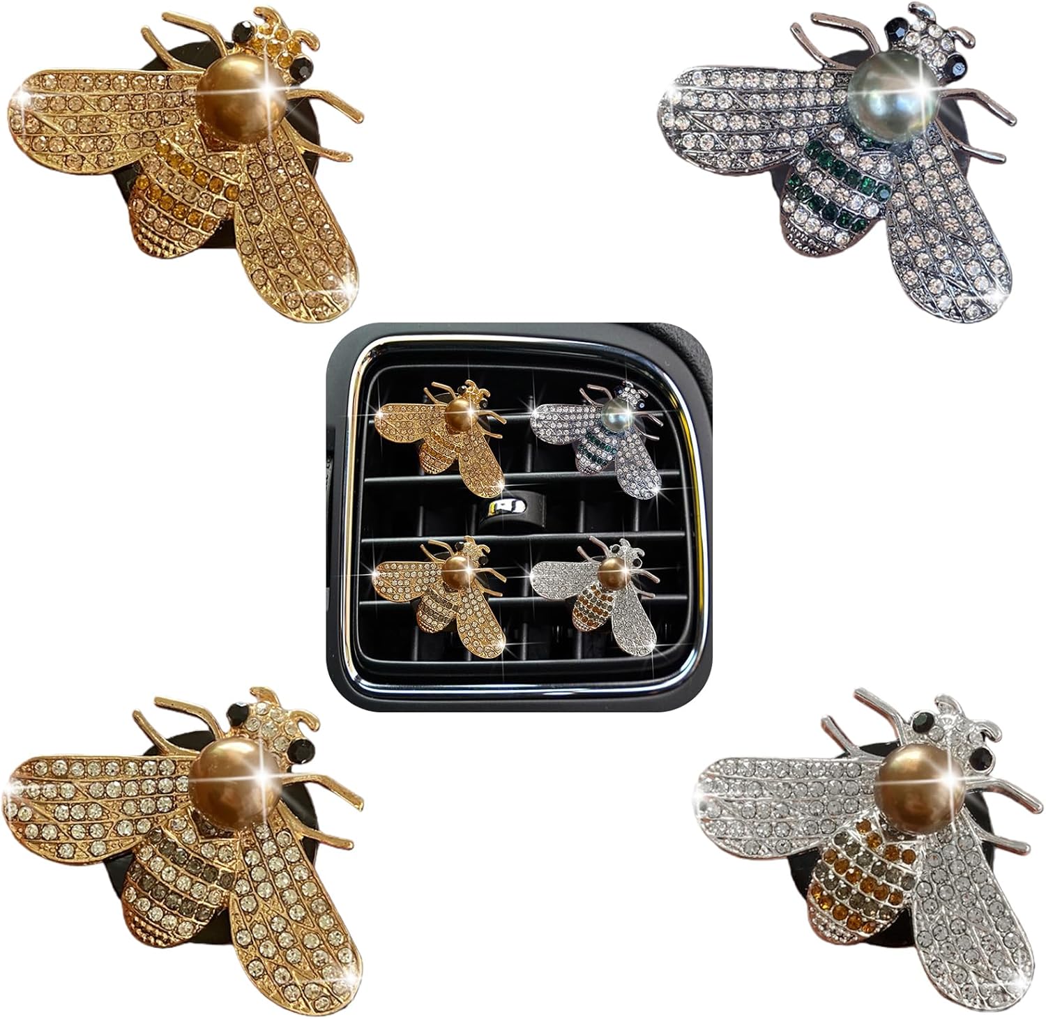 Amazon.com: 4pcs Ucubwfu Car Vent Diffuser with Bee Design, Bee-Shaped ...