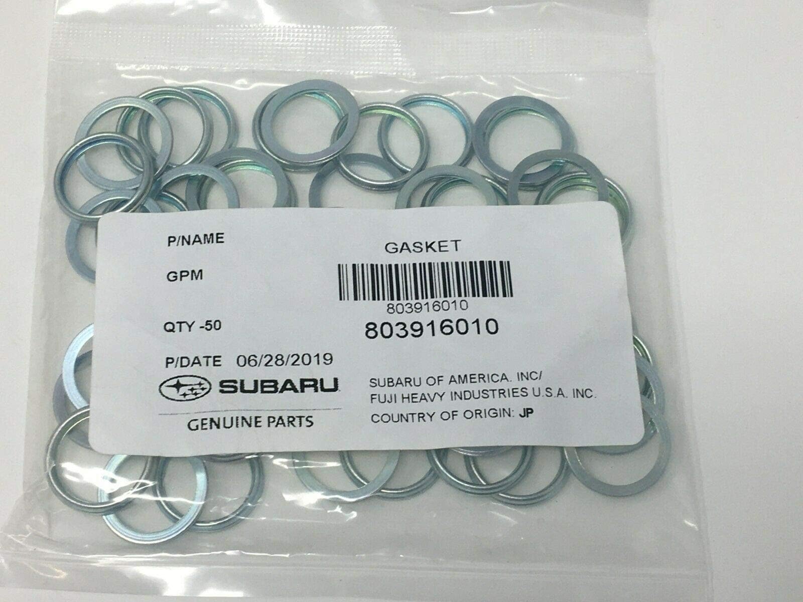Amazon.com: Subaru Genuine Gasket - 803916010 : Automotive
