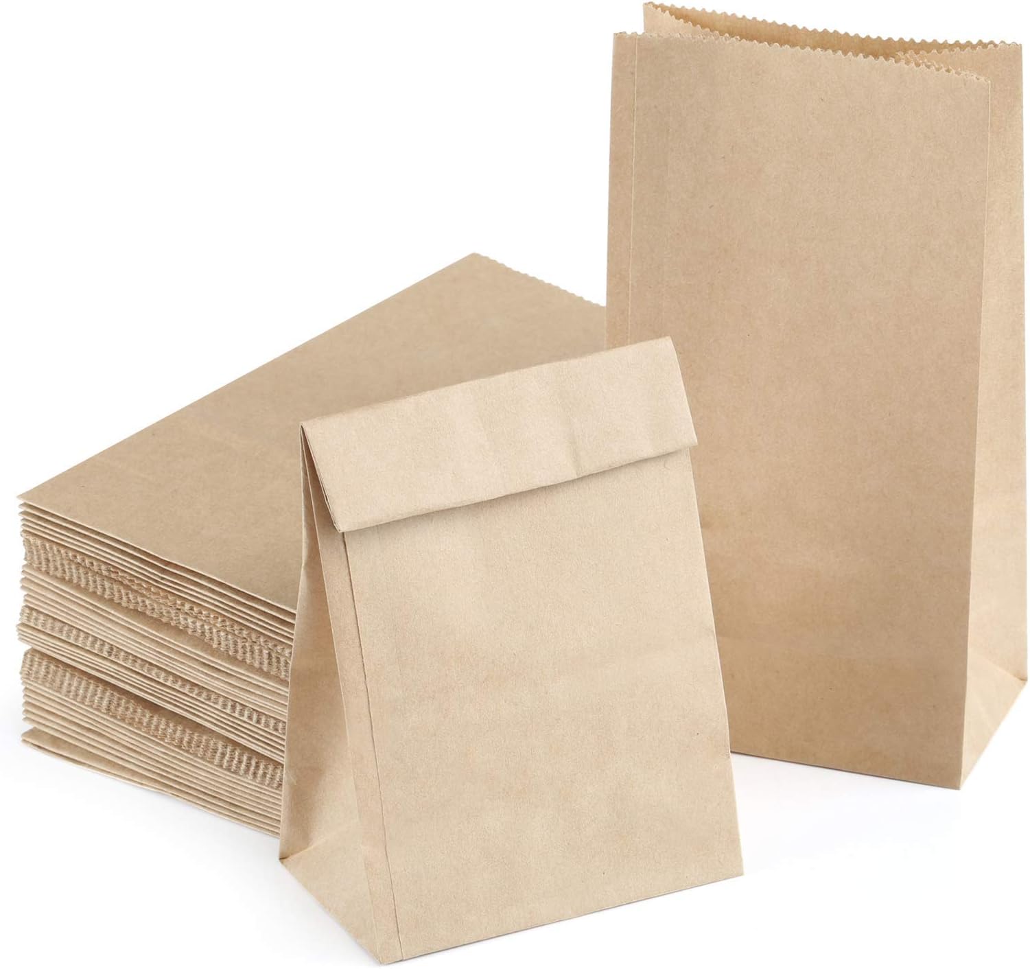 Kesote 50 Petites Sacs en Papier Marron Mini Sachets Cadeau Pochettes ...