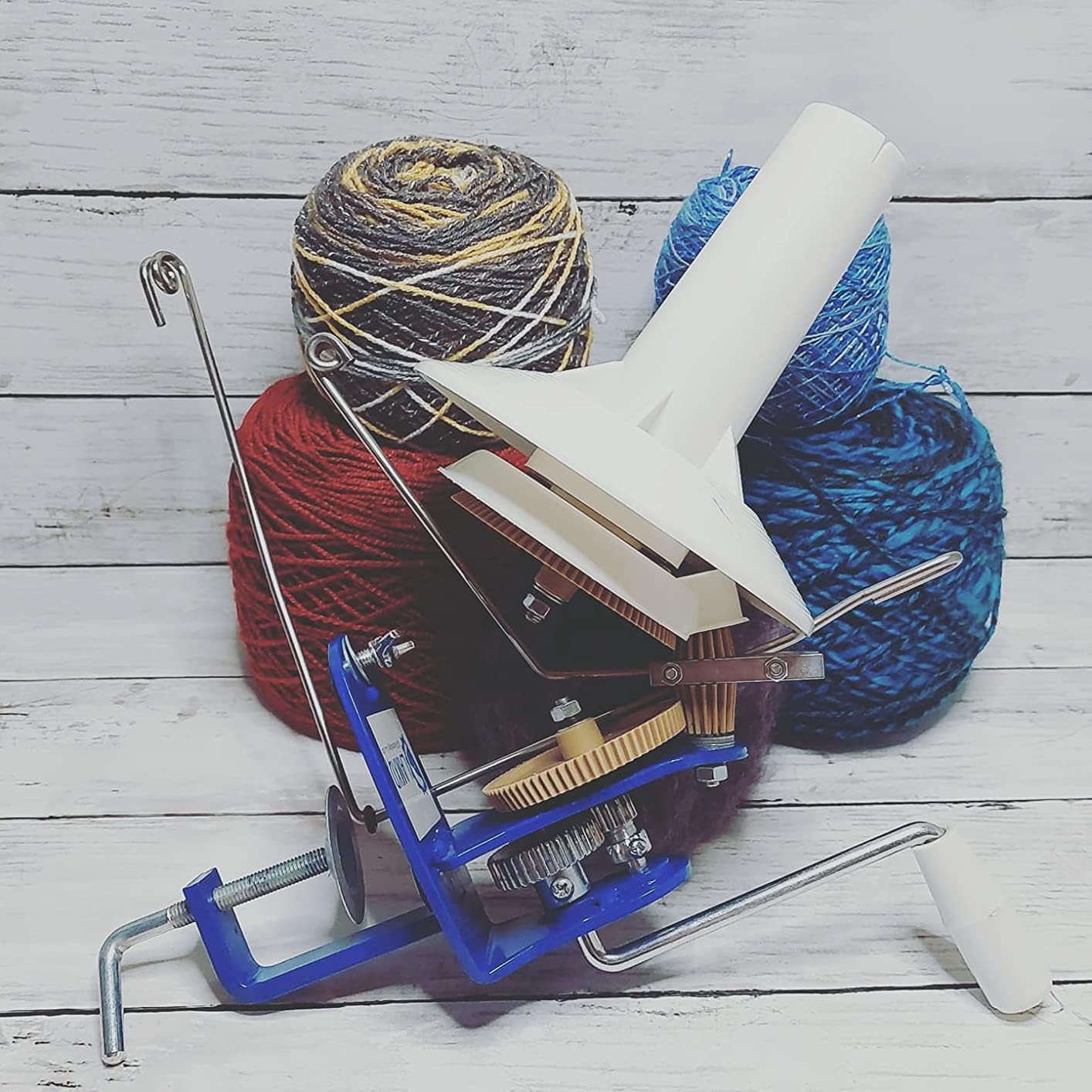 Snapklik.com : Large Capacity Yarn Ball Winder, Hand-Operated Swift ...
