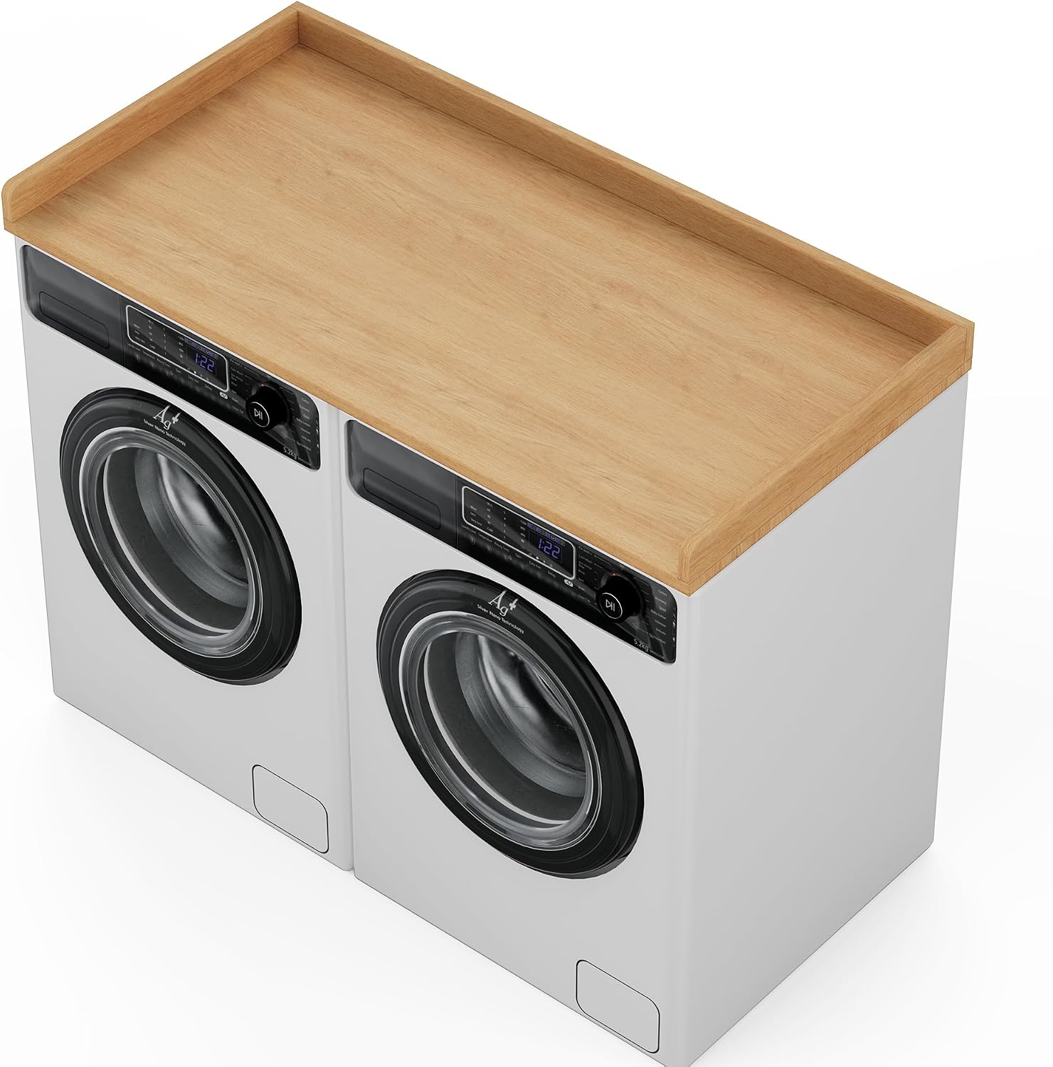 Amazon.com: efluky Washer Dryer Countertop, Bamboo Countertop with Edge ...