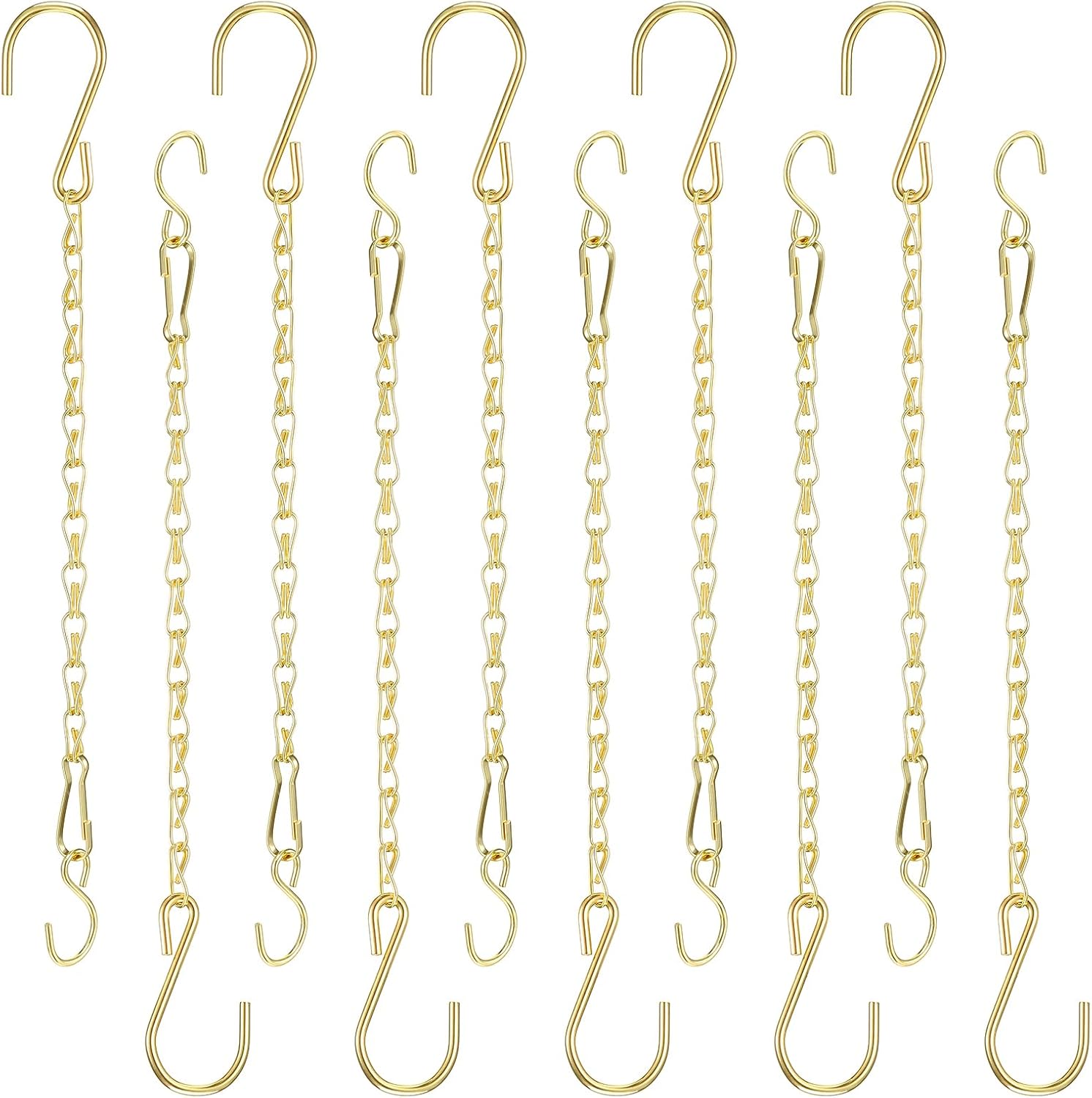 Amazon.com: Alrhso 10Pcs 10.6" Gold Hanging Chains with Hooks Plants ...