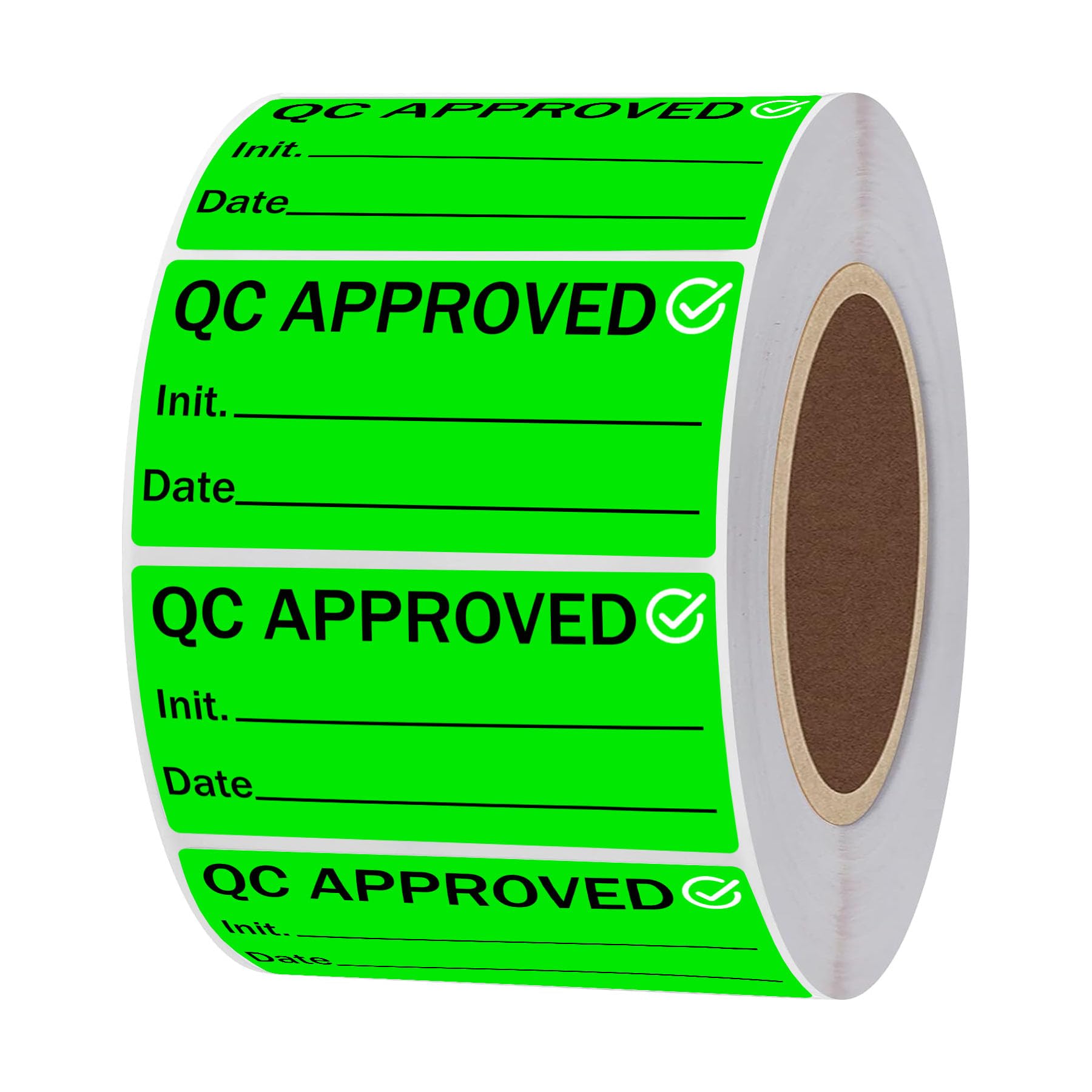 Snapklik.com : 1 Inch QC Labels Green Inventory Quality Control ...
